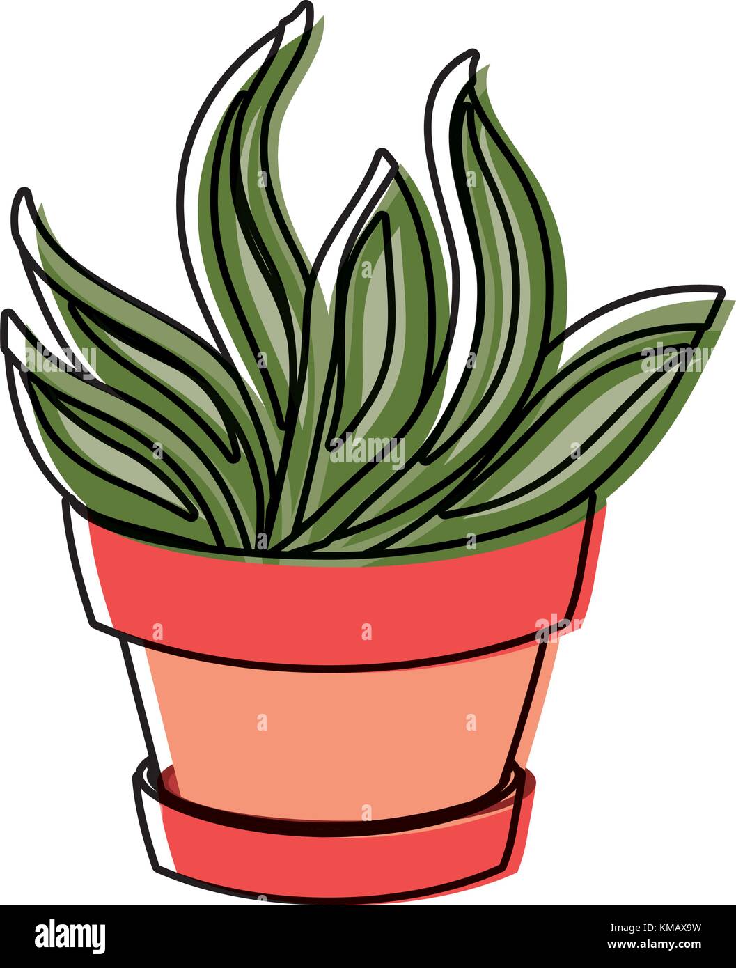 cartoon cactus in a pot Stock Vector Image & Art - Alamy
