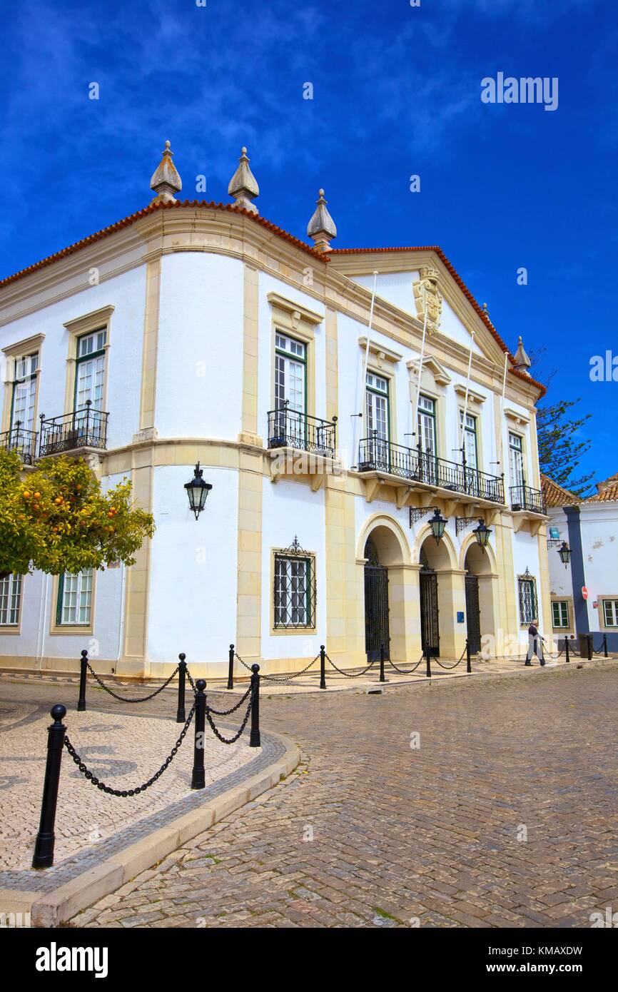 Faro Town Hall, Faro, Eastern Algarve, Algarve, Portugal, Europe Stock ...
