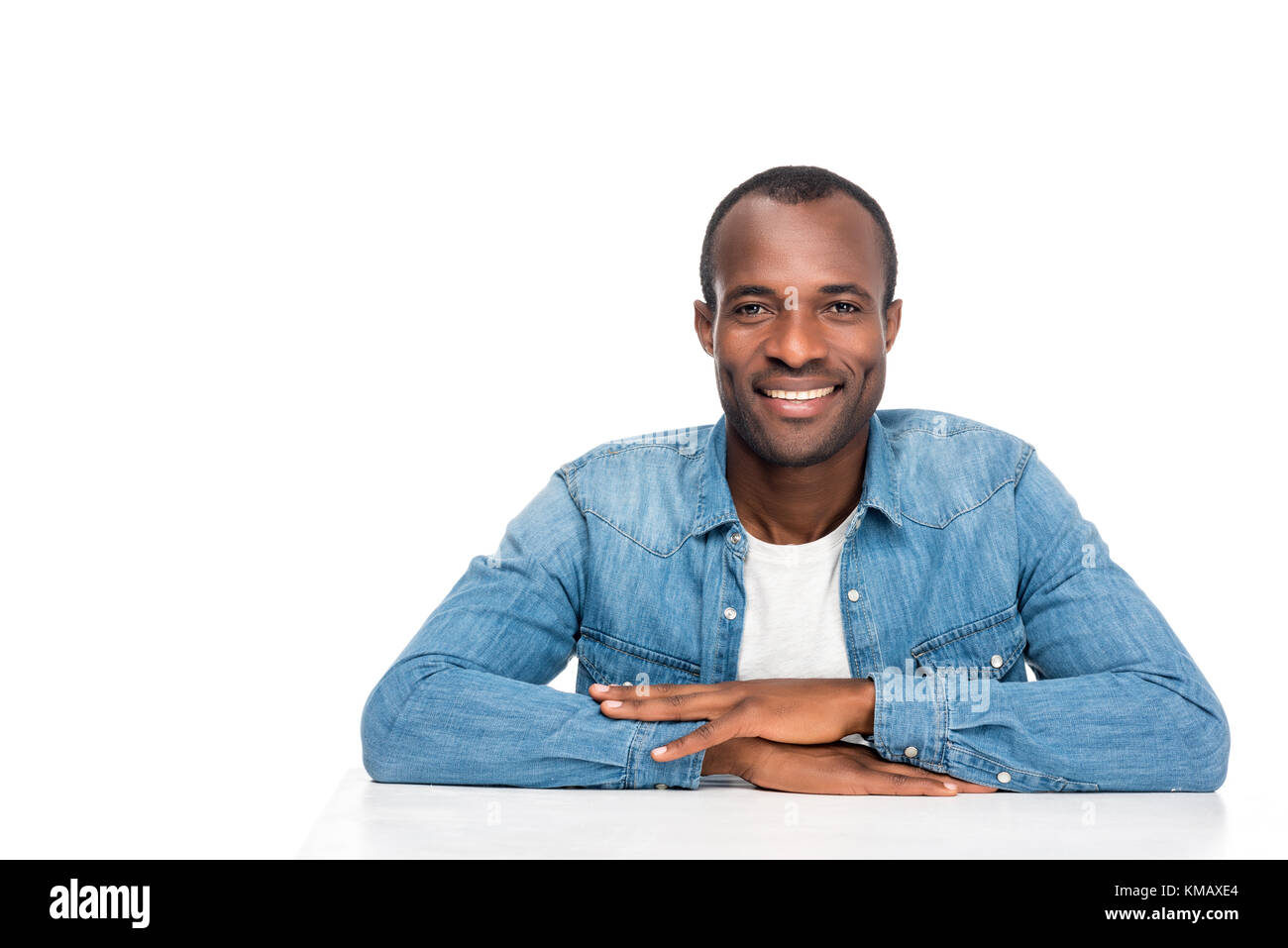 smiling african american man Stock Photo - Alamy