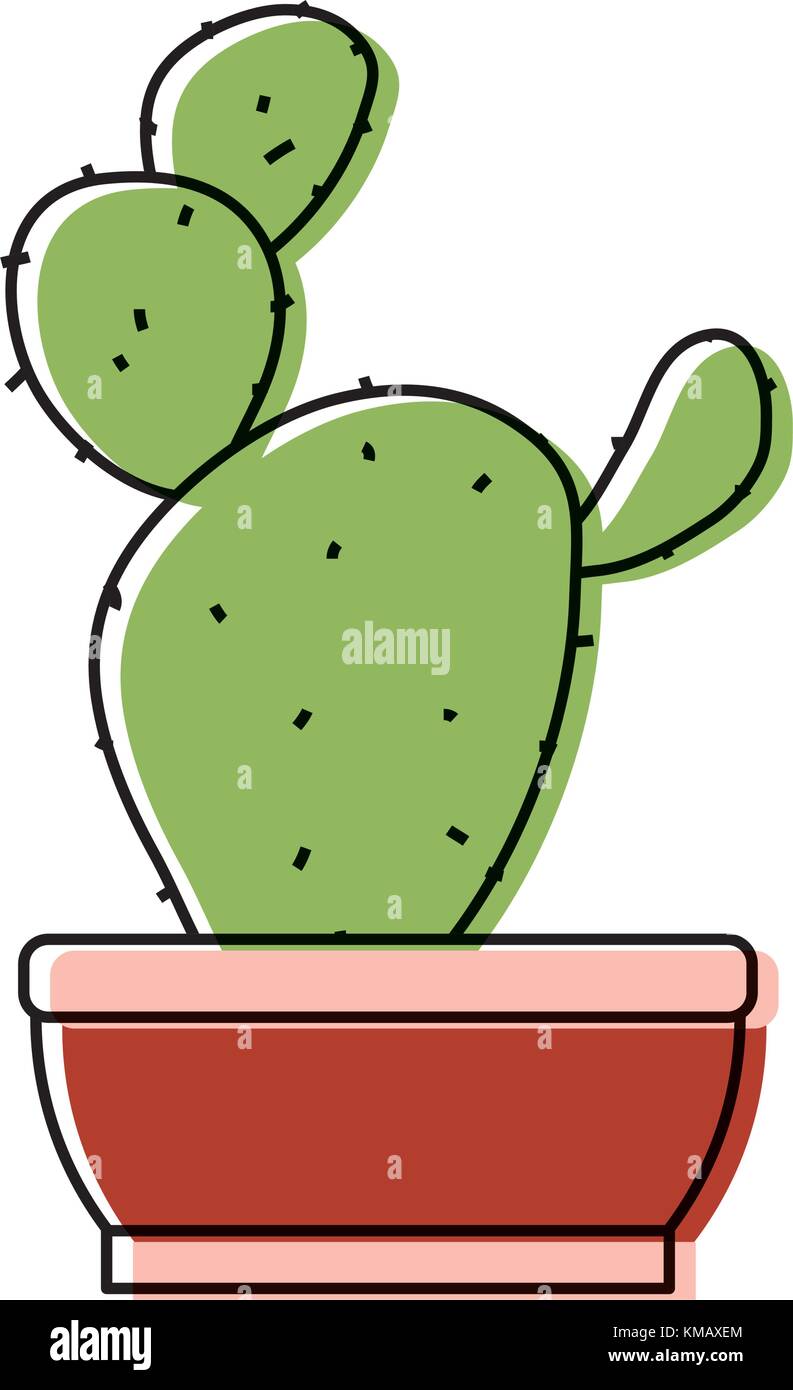 cartoon cactus in a pot Stock Vector Image & Art - Alamy