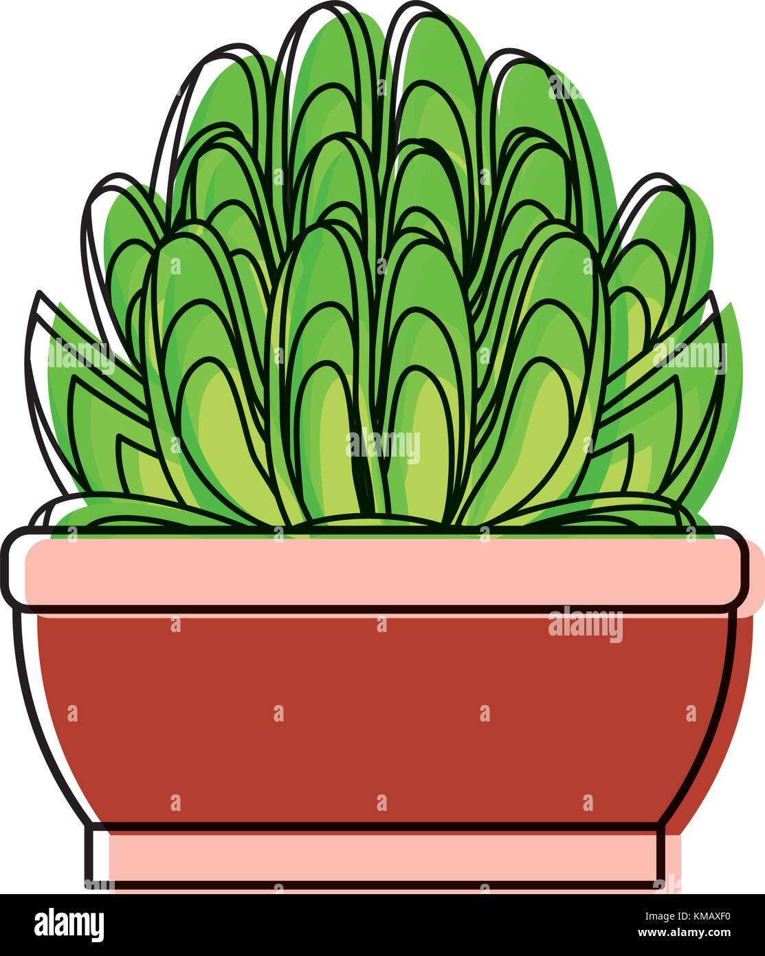 cartoon cactus in a pot Stock Vector Image & Art - Alamy