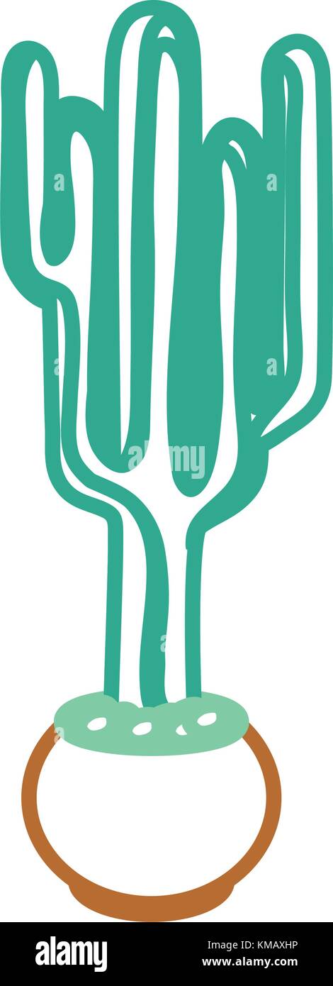 cartoon cactus in a pot Stock Vector Image & Art - Alamy