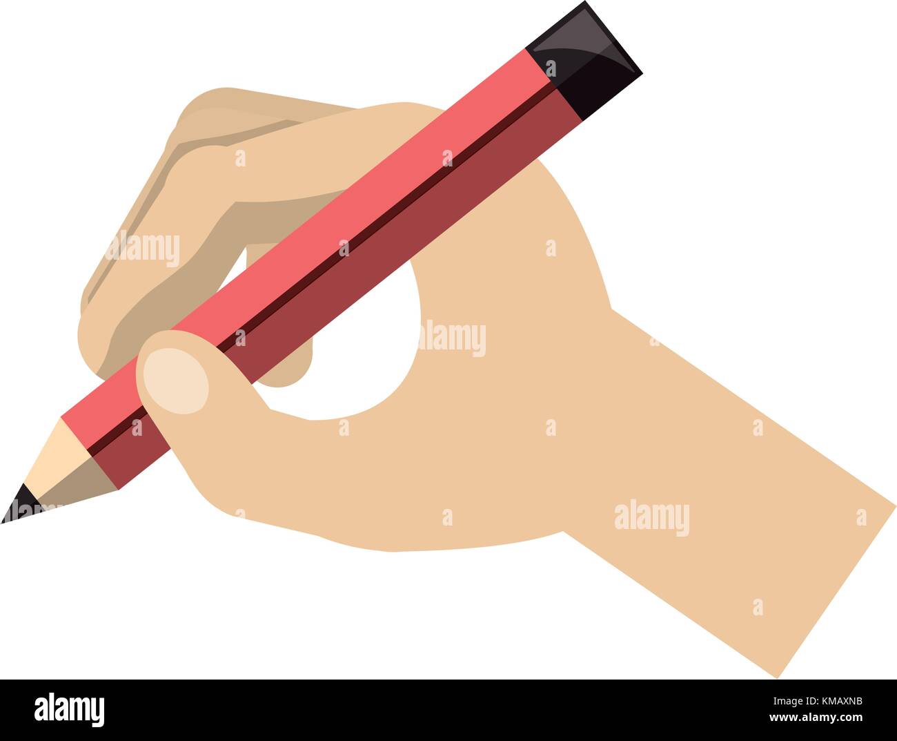 hand holding a pencil icon Stock Vector Image & Art - Alamy