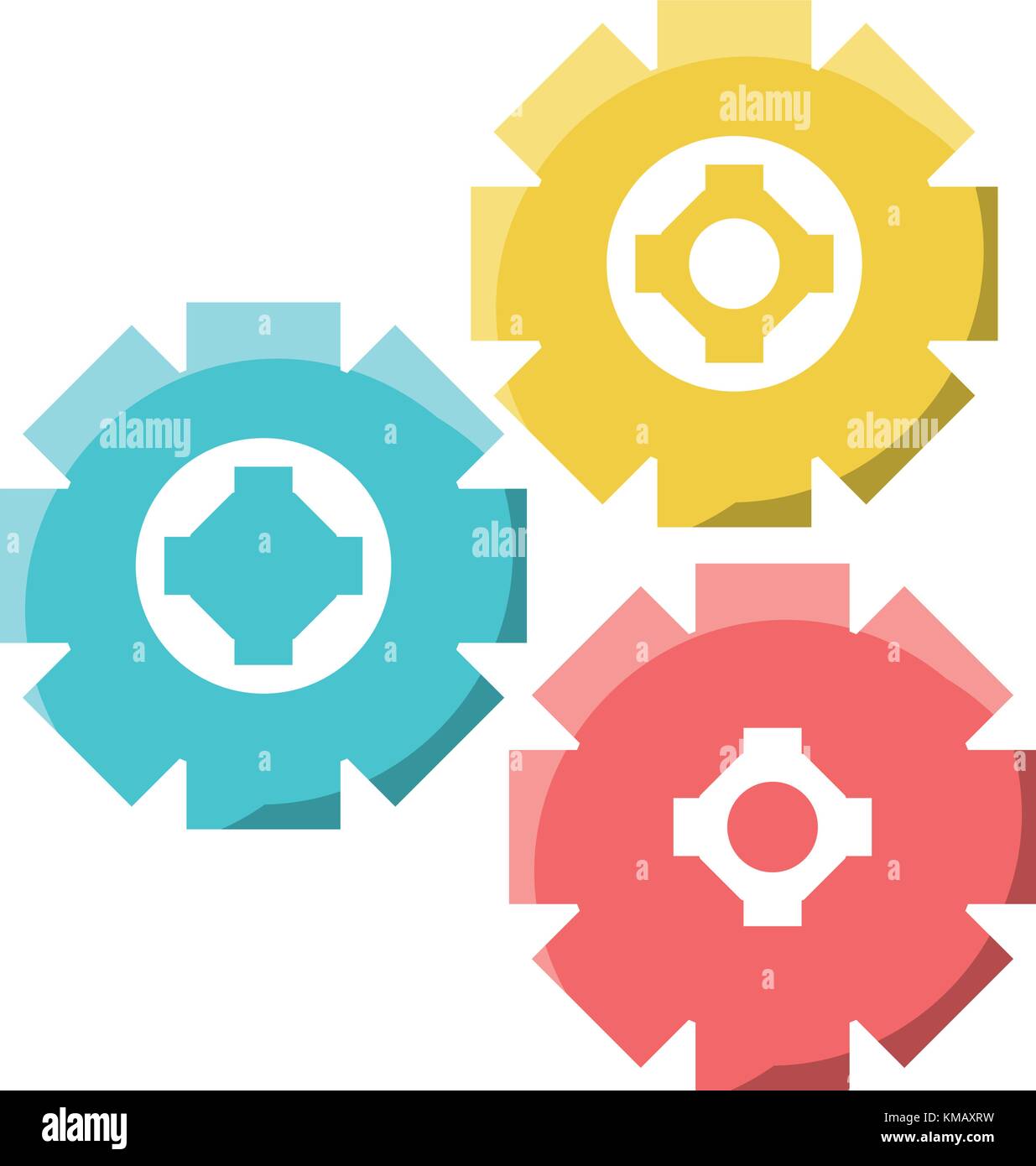 gear wheels icon Stock Vector Image & Art - Alamy