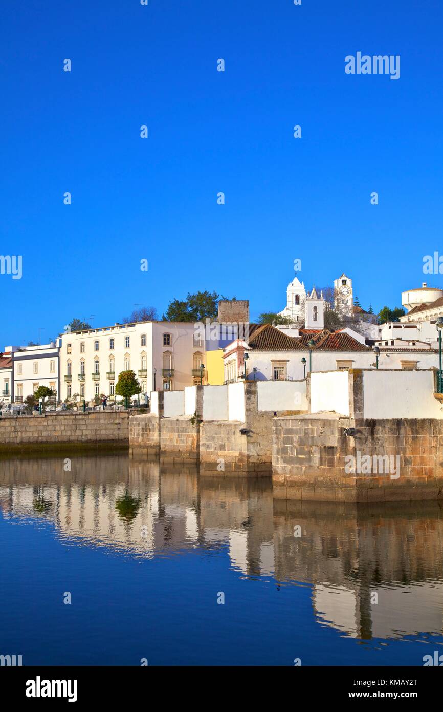 Roman Bridge, Tavira, Eastern Algarve, Algarve, Portugal, Europe Stock ...