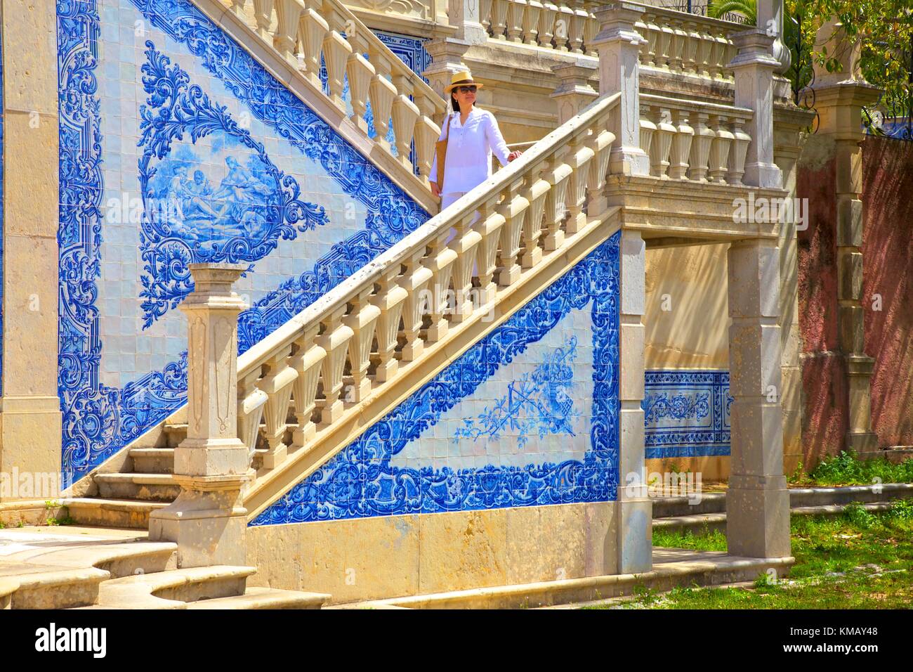 Palace of Estoi, Estoi, Eastern Algarve, Algarve, Portugal, Europe ...