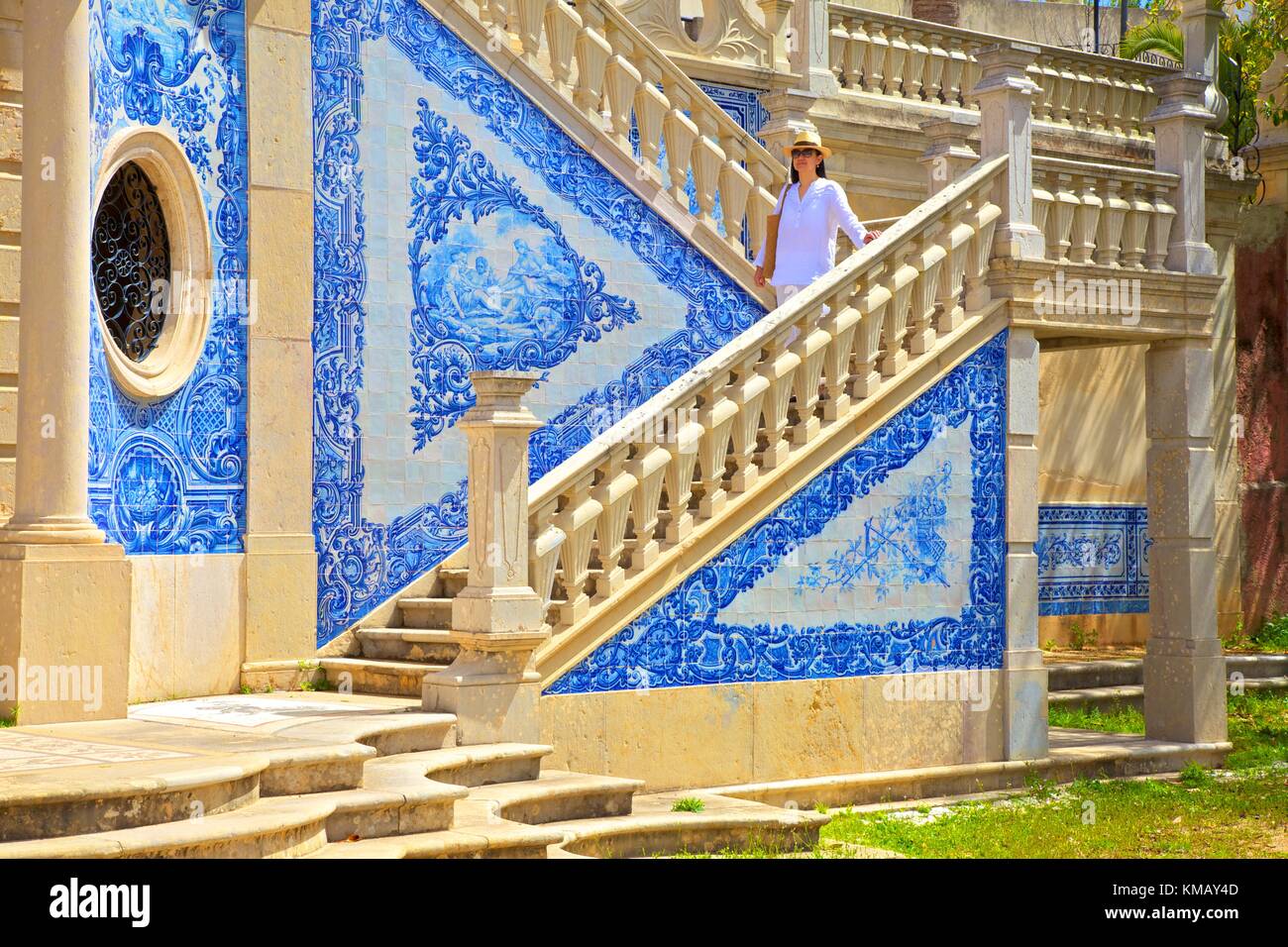 Palace of Estoi, Estoi, Eastern Algarve, Algarve, Portugal, Europe ...