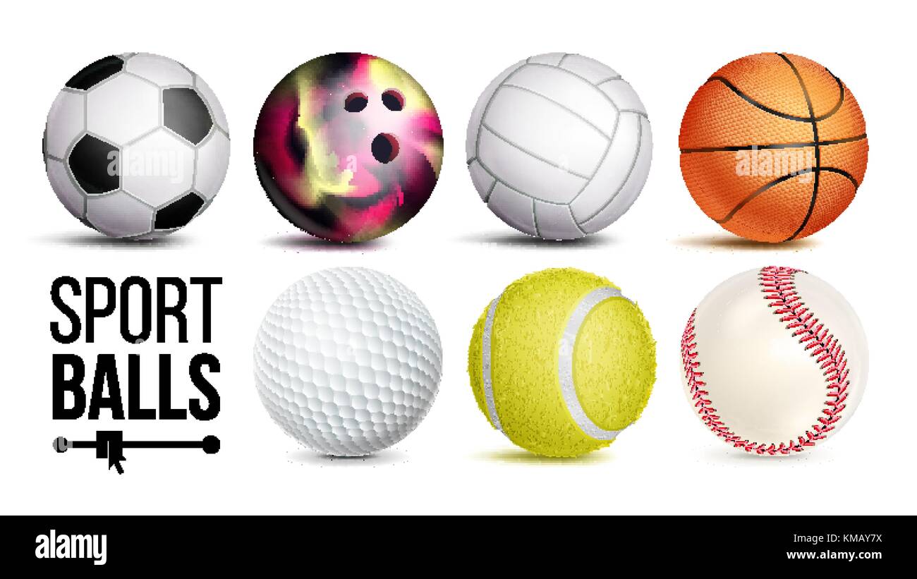 Sport Balls Set Vector. Isolated Illustration Stock Vector Image & Art ...