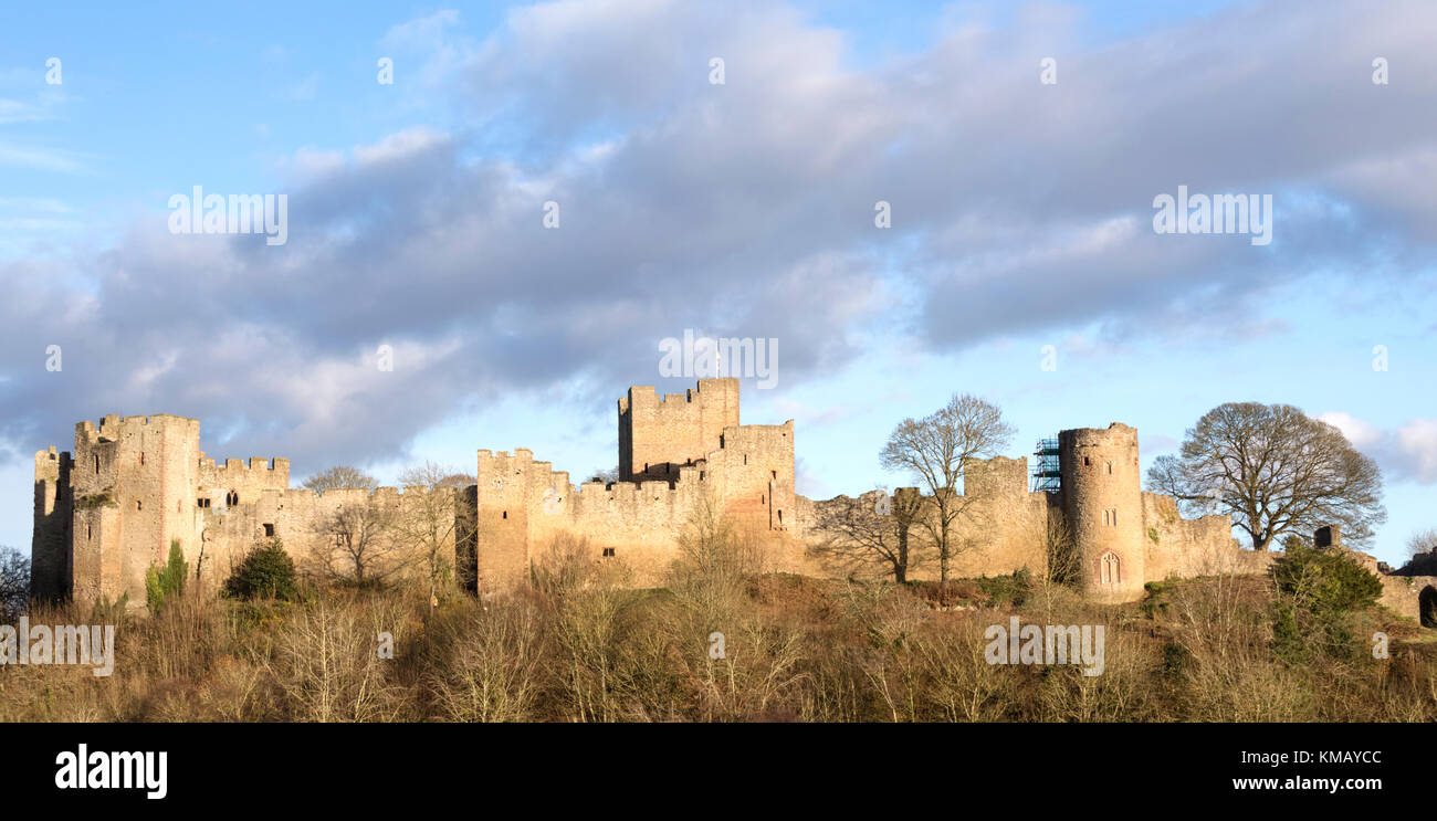 Ludlow medieval Castle, Ludlow, Shropshire, England, UK Stock Photo - Alamy
