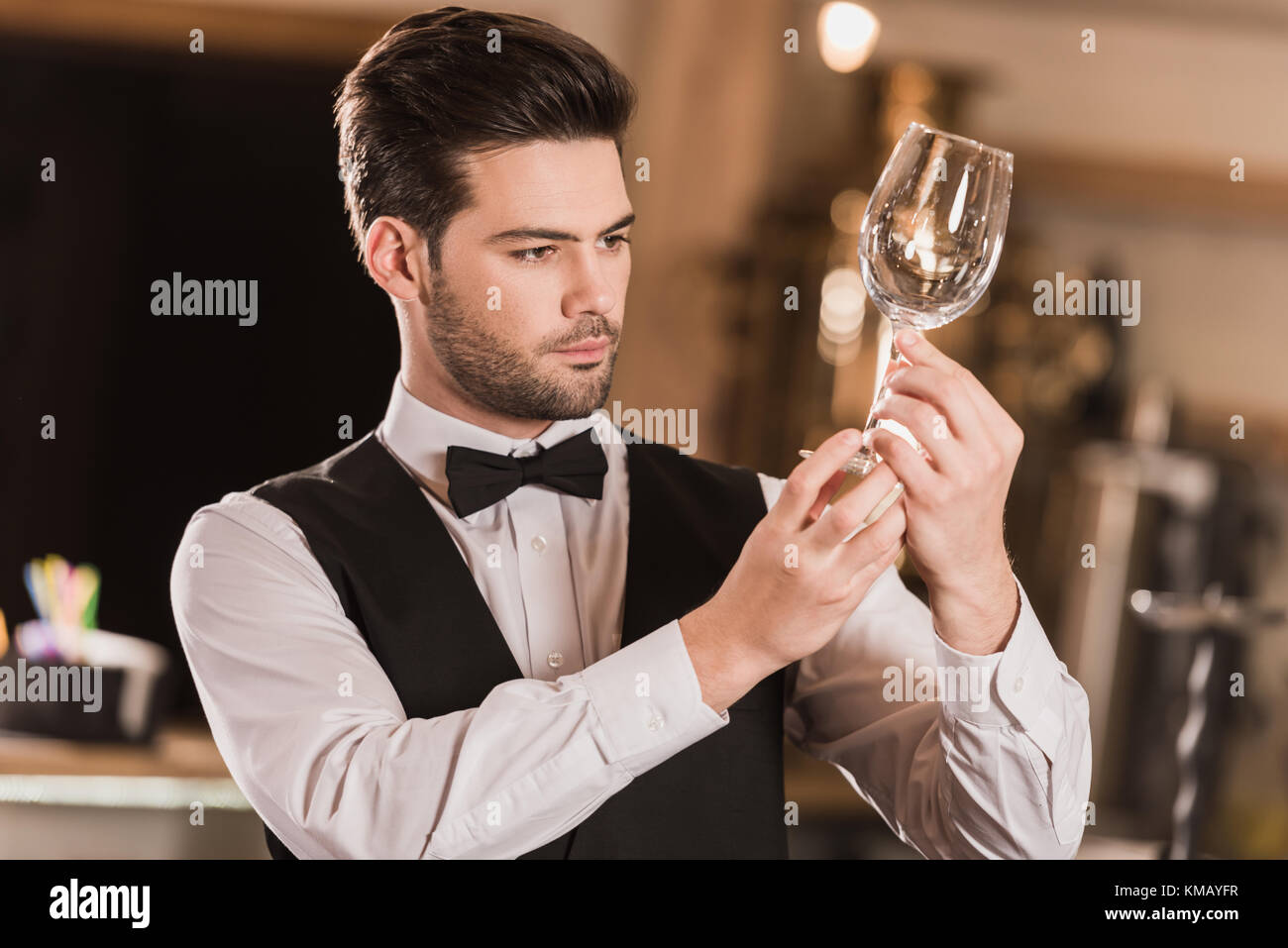 Bartender Stock Photo - Alamy