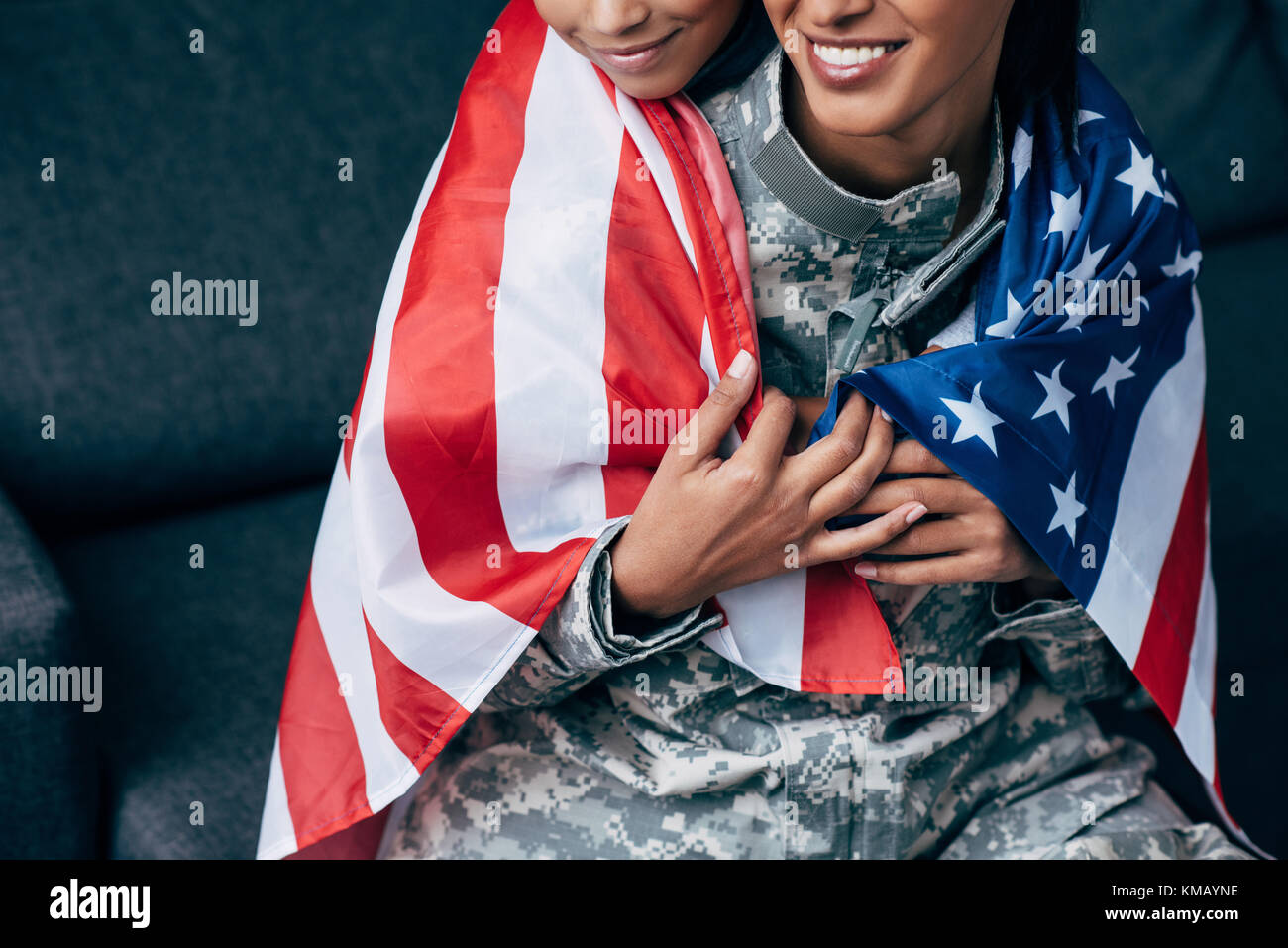 Flag wrapped soldier hi-res stock photography and images - Alamy
