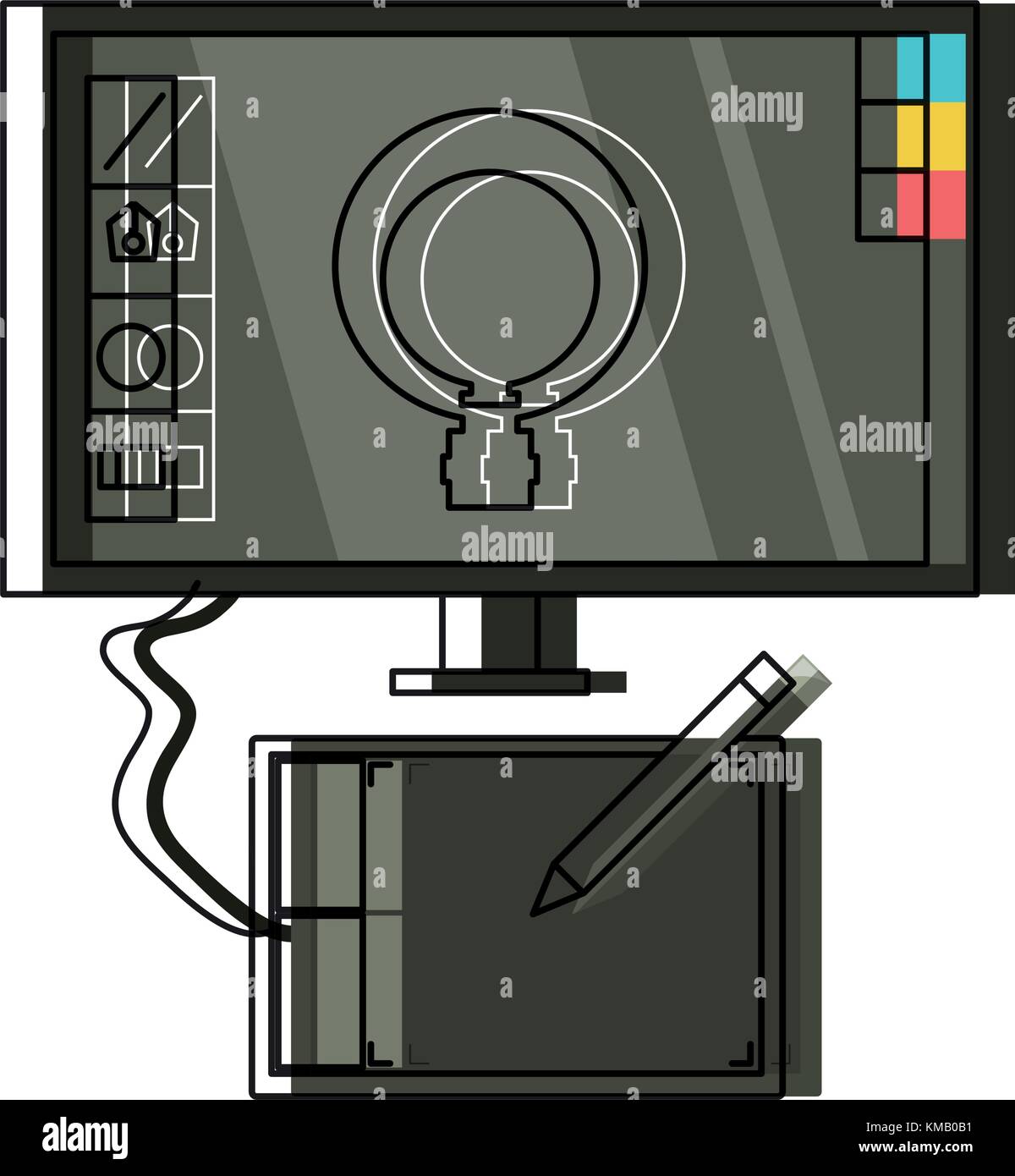 computer and graphic design concept Stock Vector Image & Art - Alamy
