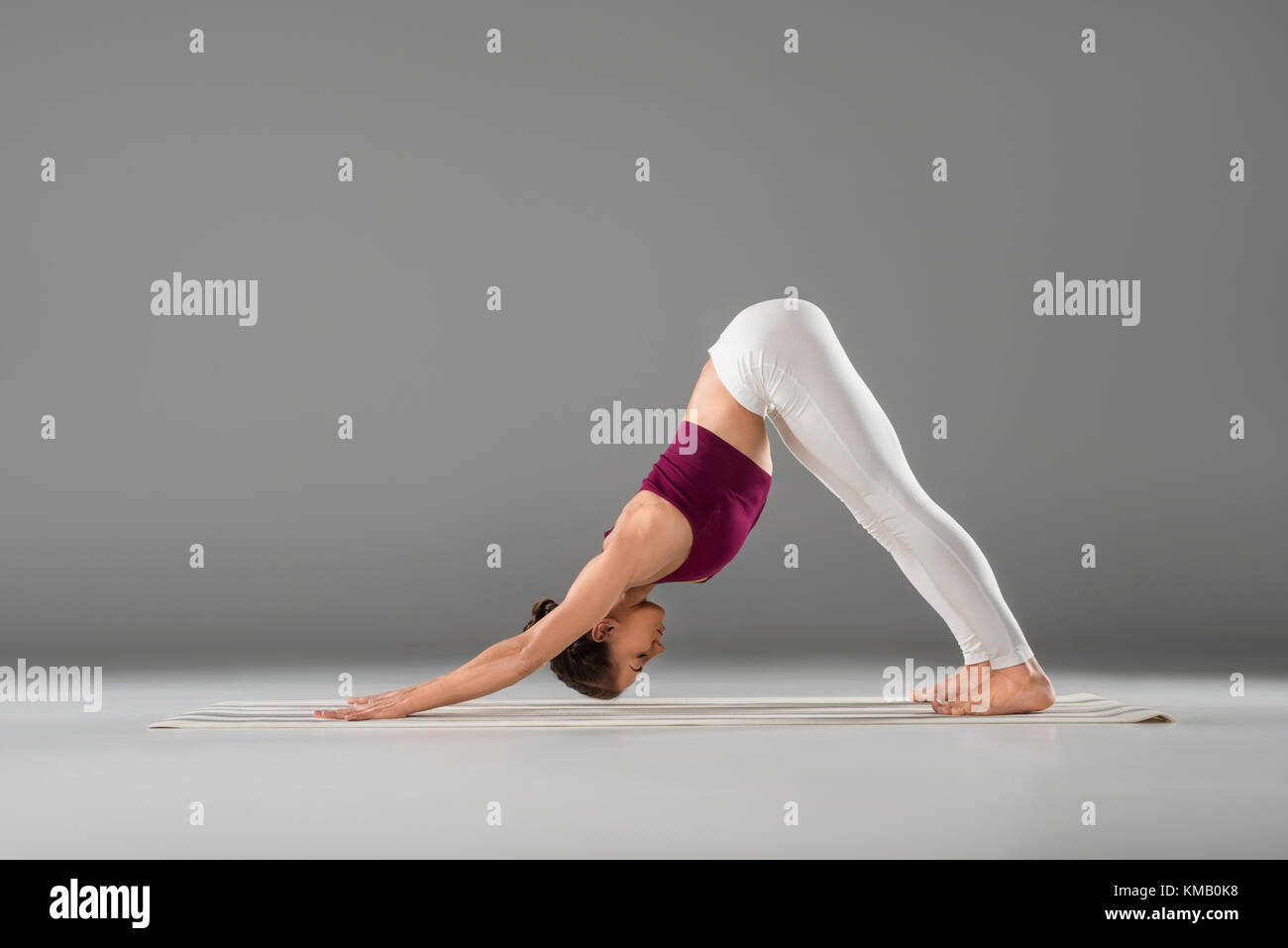 woman standing in yoga pose Stock Photo - Alamy