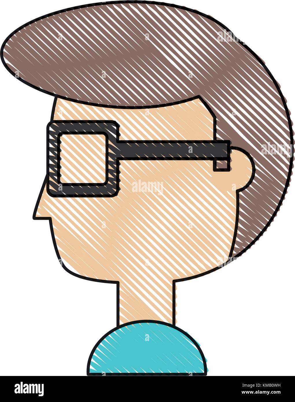 cartoon man head icon Stock Vector Image & Art - Alamy