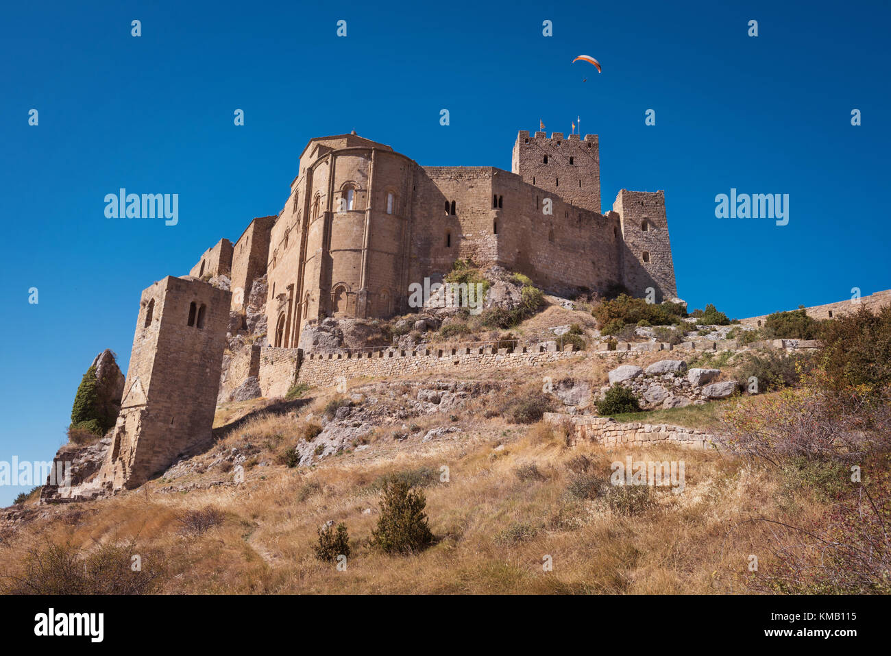 Loarre Castle in Huesca, Aragon, Spain Stock Photo - Alamy