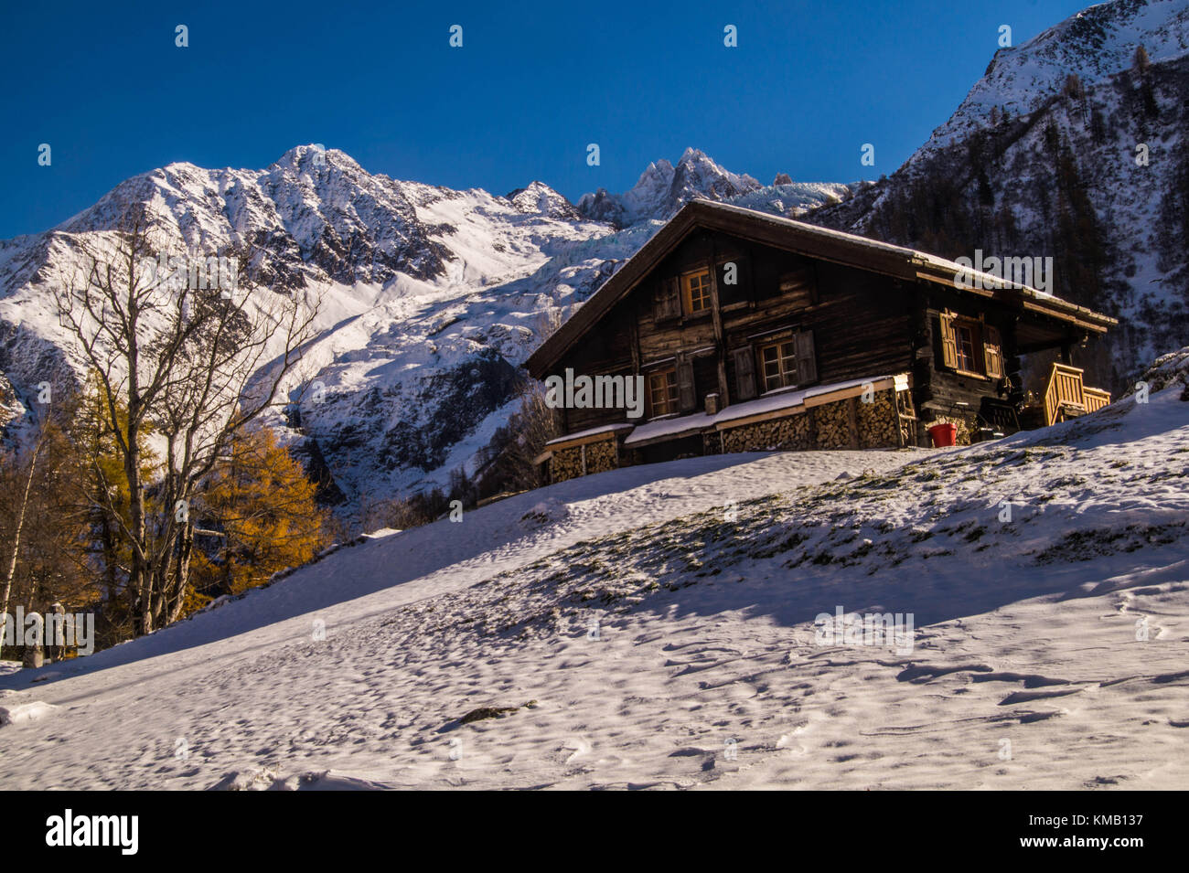 winter landscape of french alps Stock Photo - Alamy