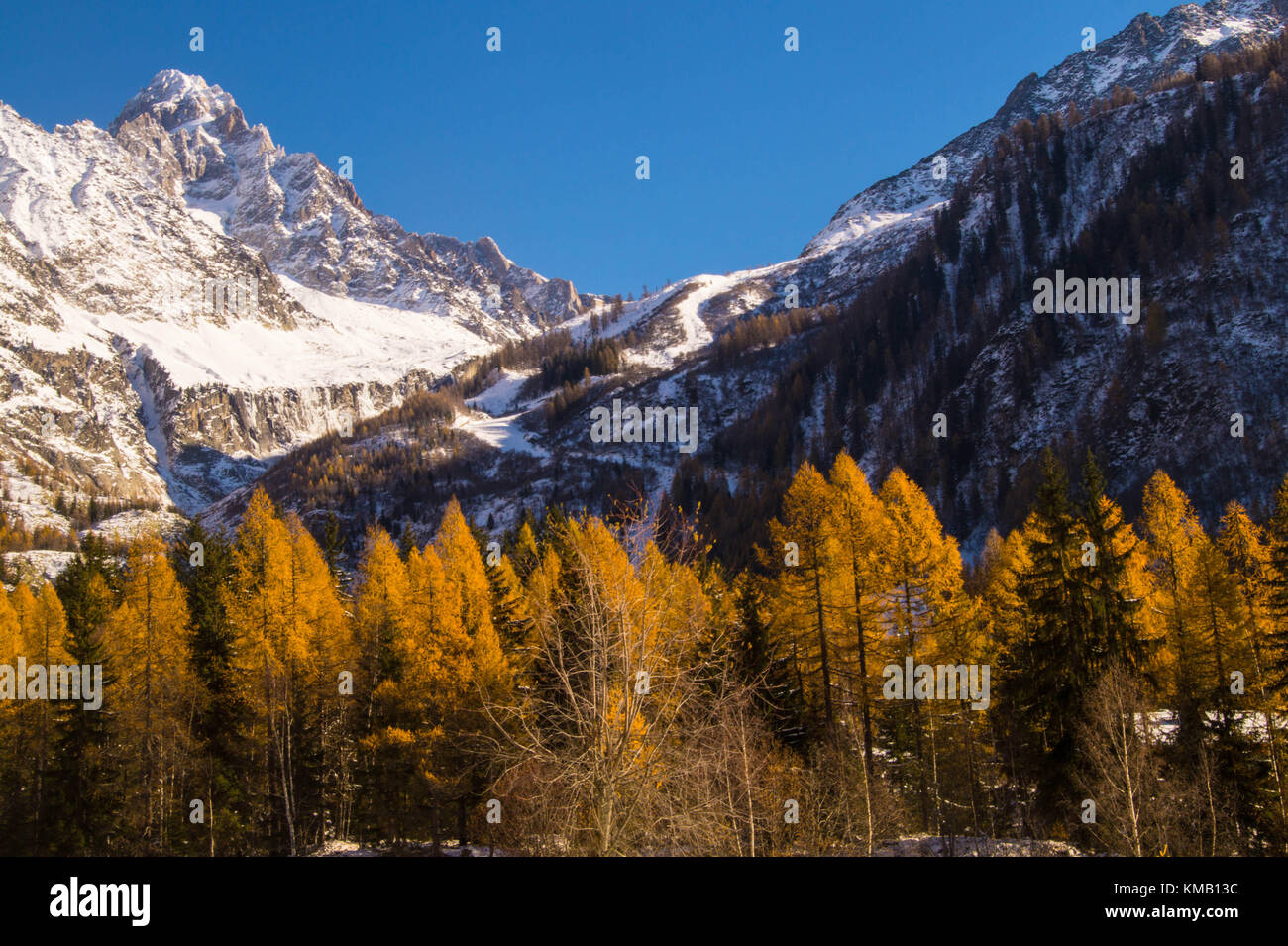 winter landscape of french alps Stock Photo - Alamy