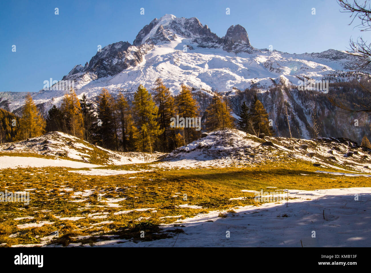 winter landscape of french alps Stock Photo - Alamy
