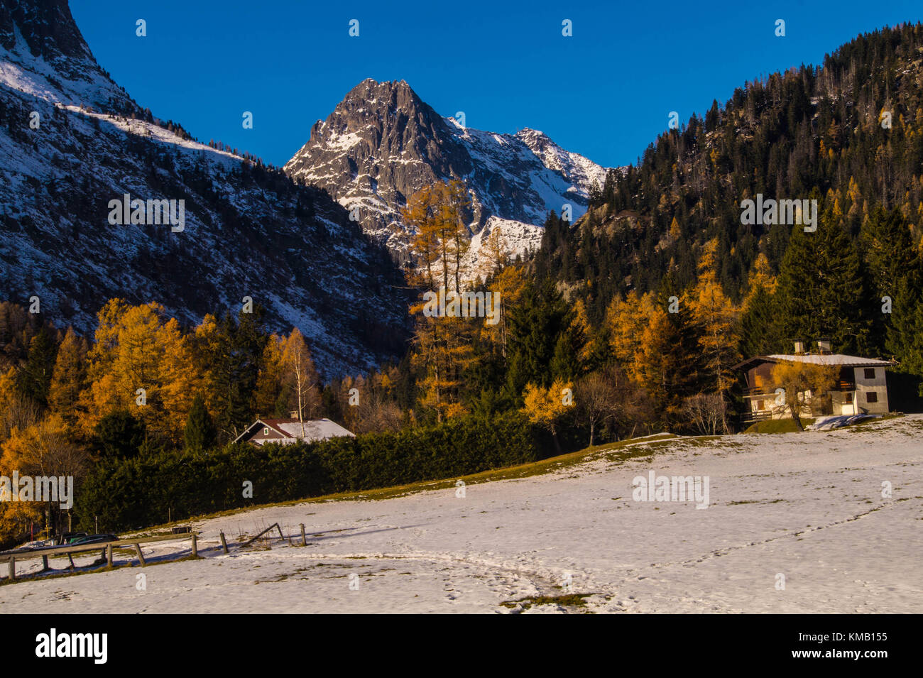 winter landscape of french alps Stock Photo - Alamy
