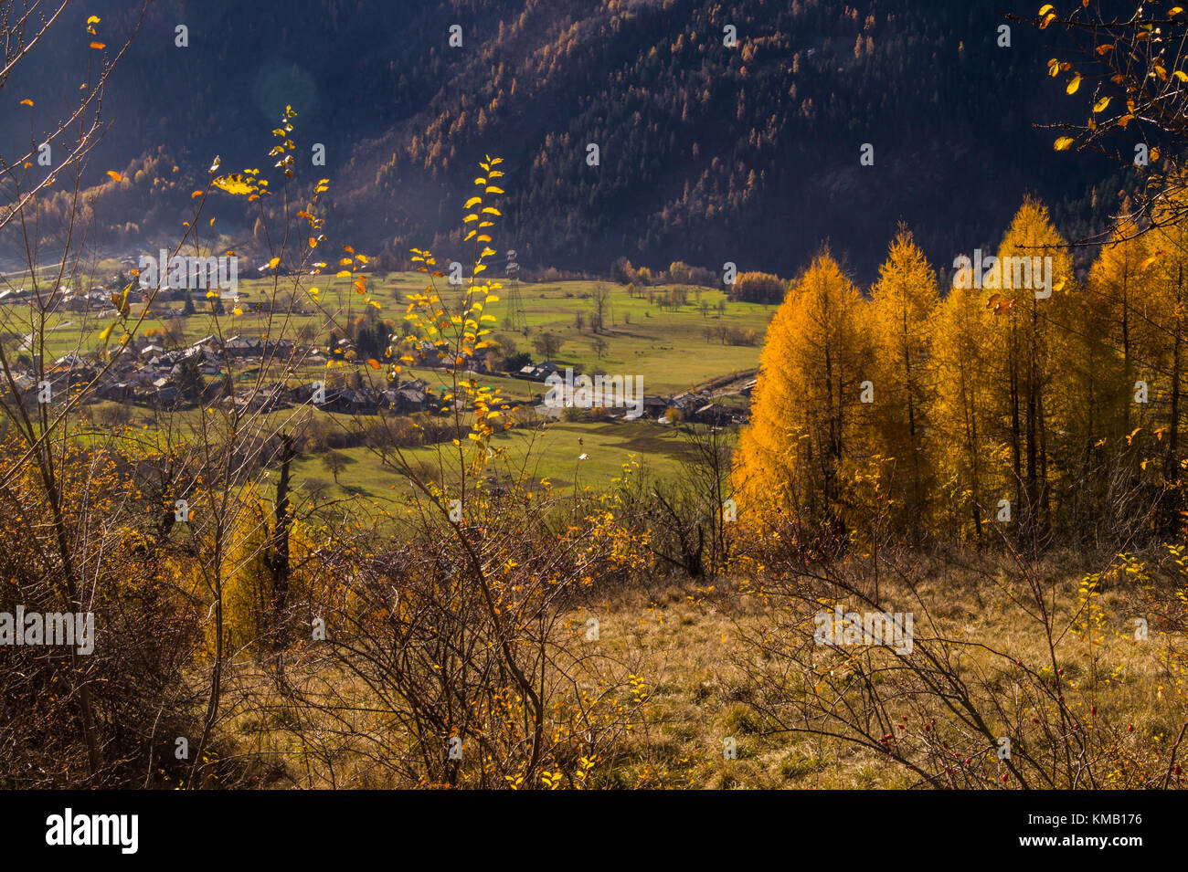 autumn landscape in the Italian Alps Stock Photo - Alamy