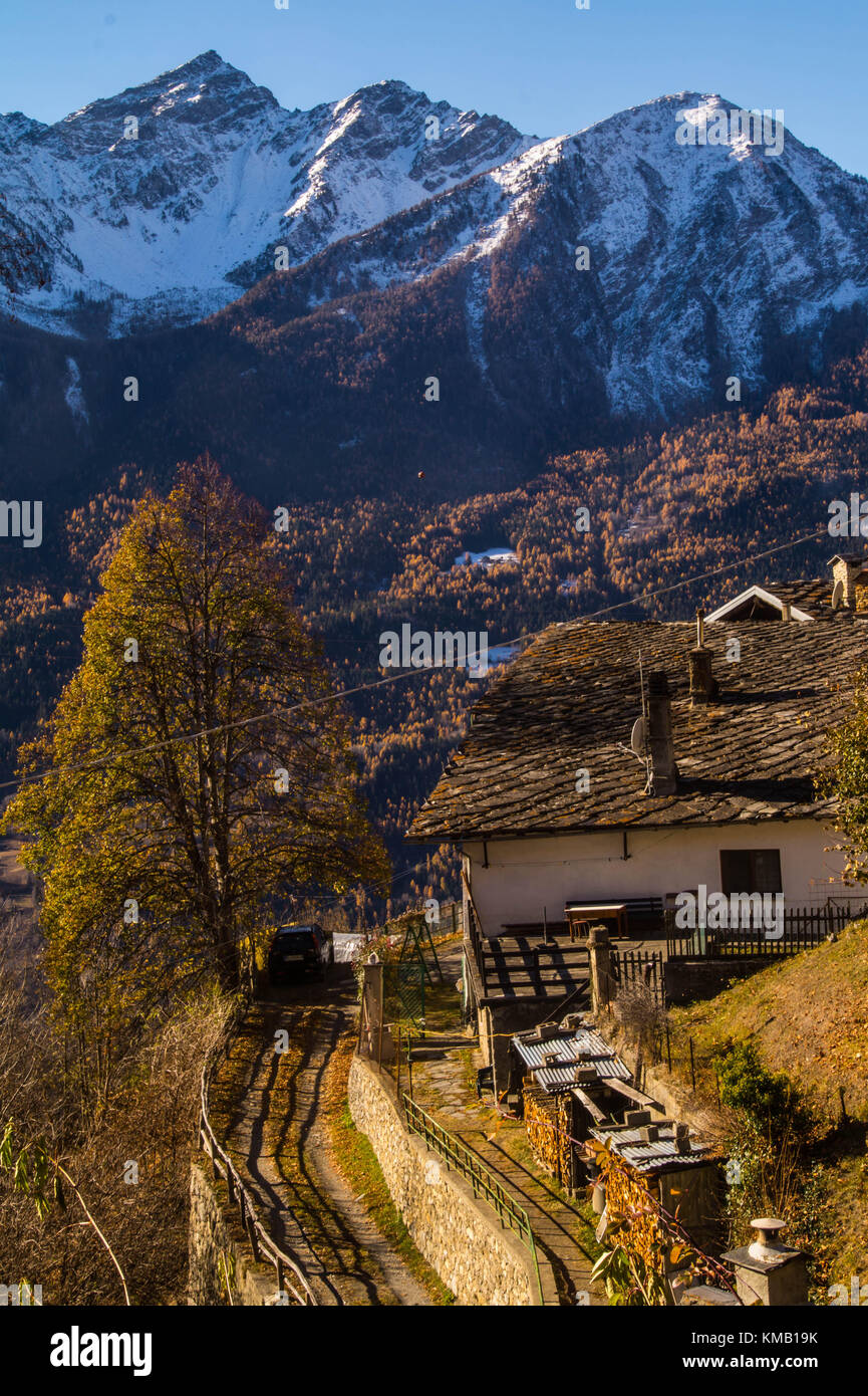 autumn landscape in the Italian Alps Stock Photo - Alamy