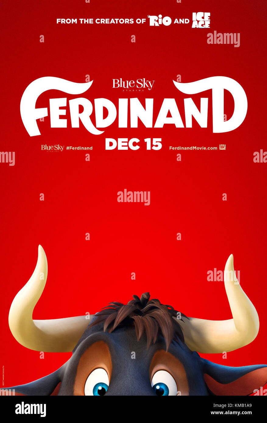 FERDINAND, US advance poster, Ferdinand (voice: John Cena), 2017. TM ...