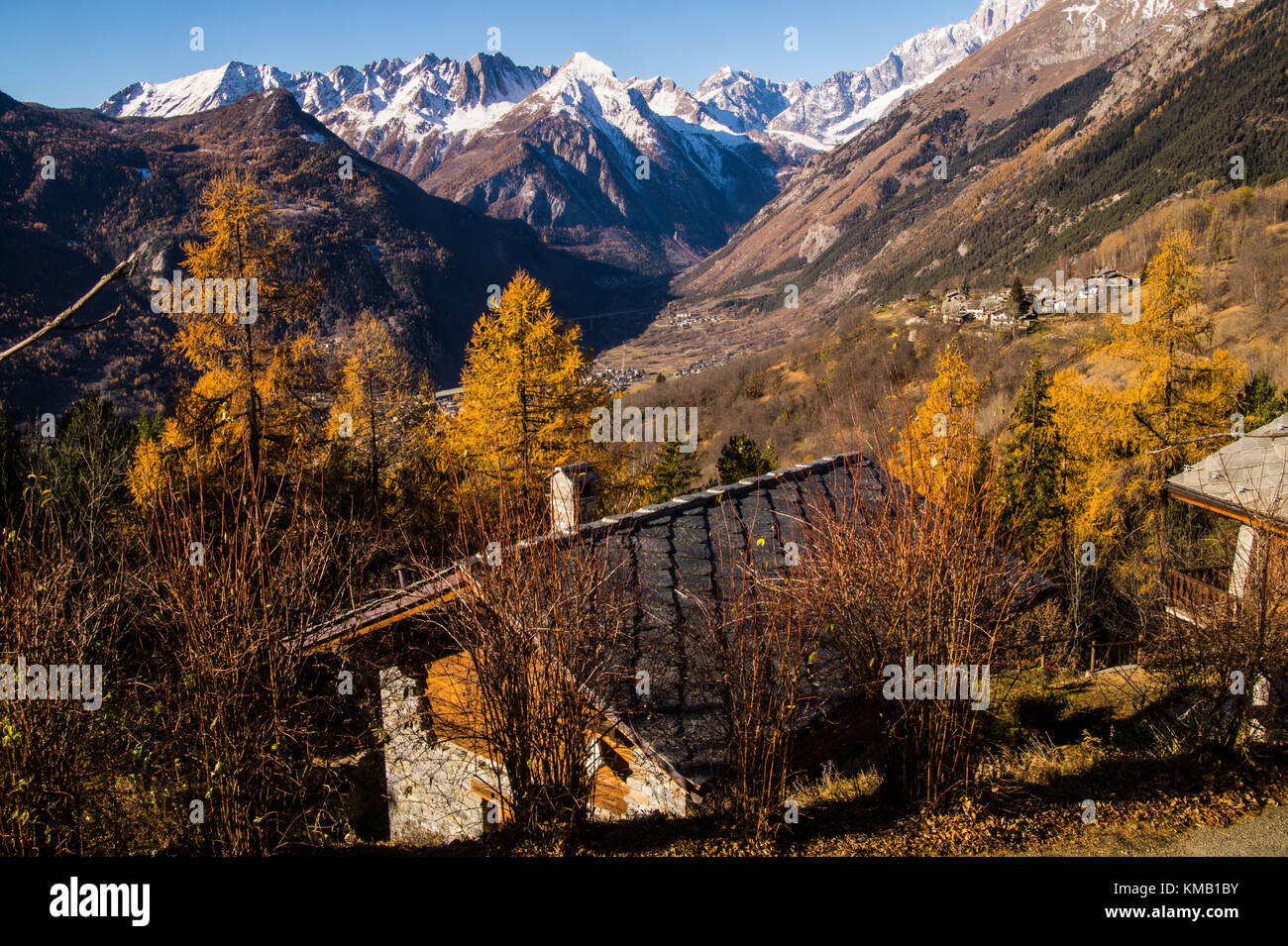 autumn landscape in the Italian Alps Stock Photo - Alamy