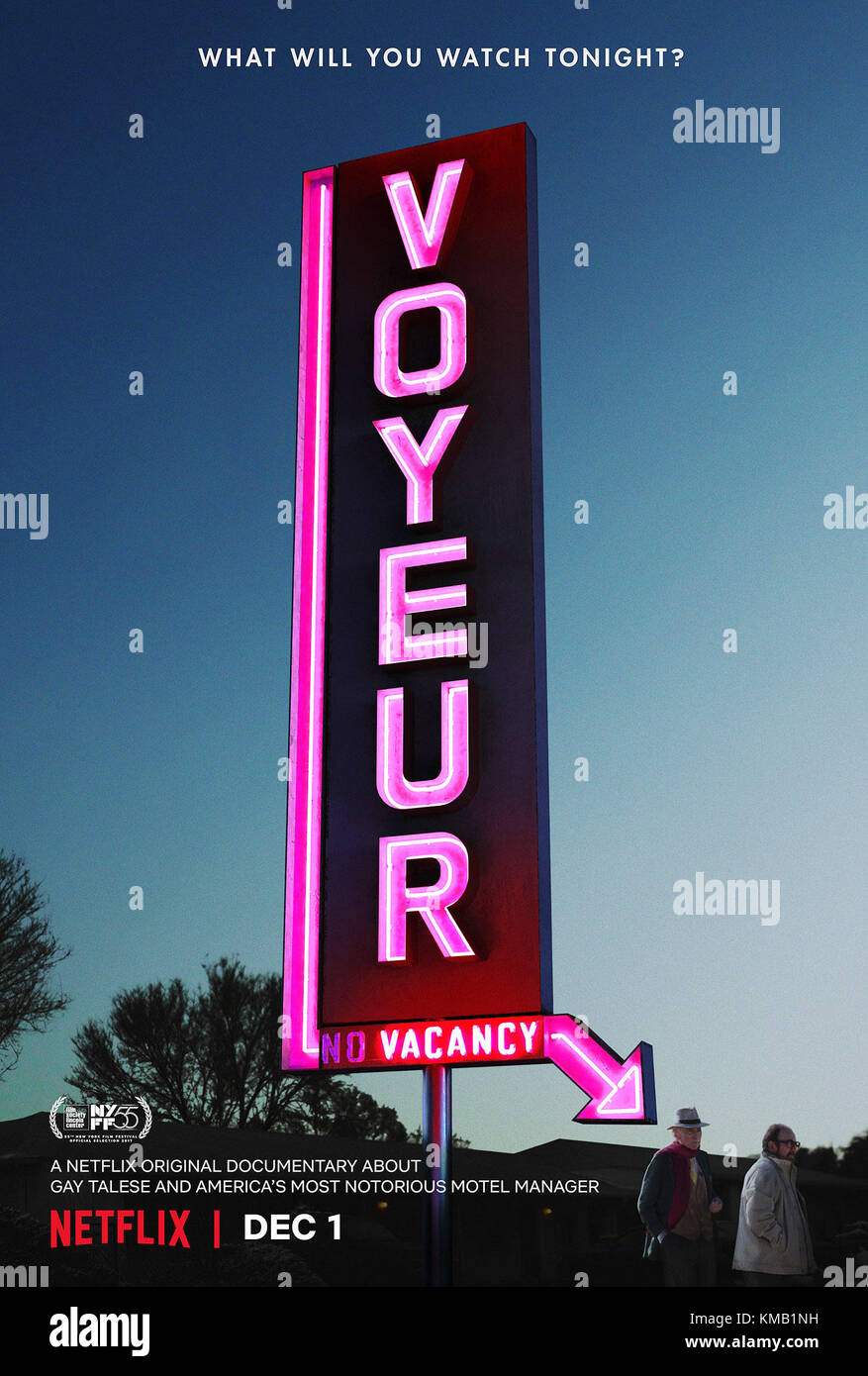 VOYEUR, US poster, from left: Gay Talese, Gerald Foos, 2017. © Netflix ...