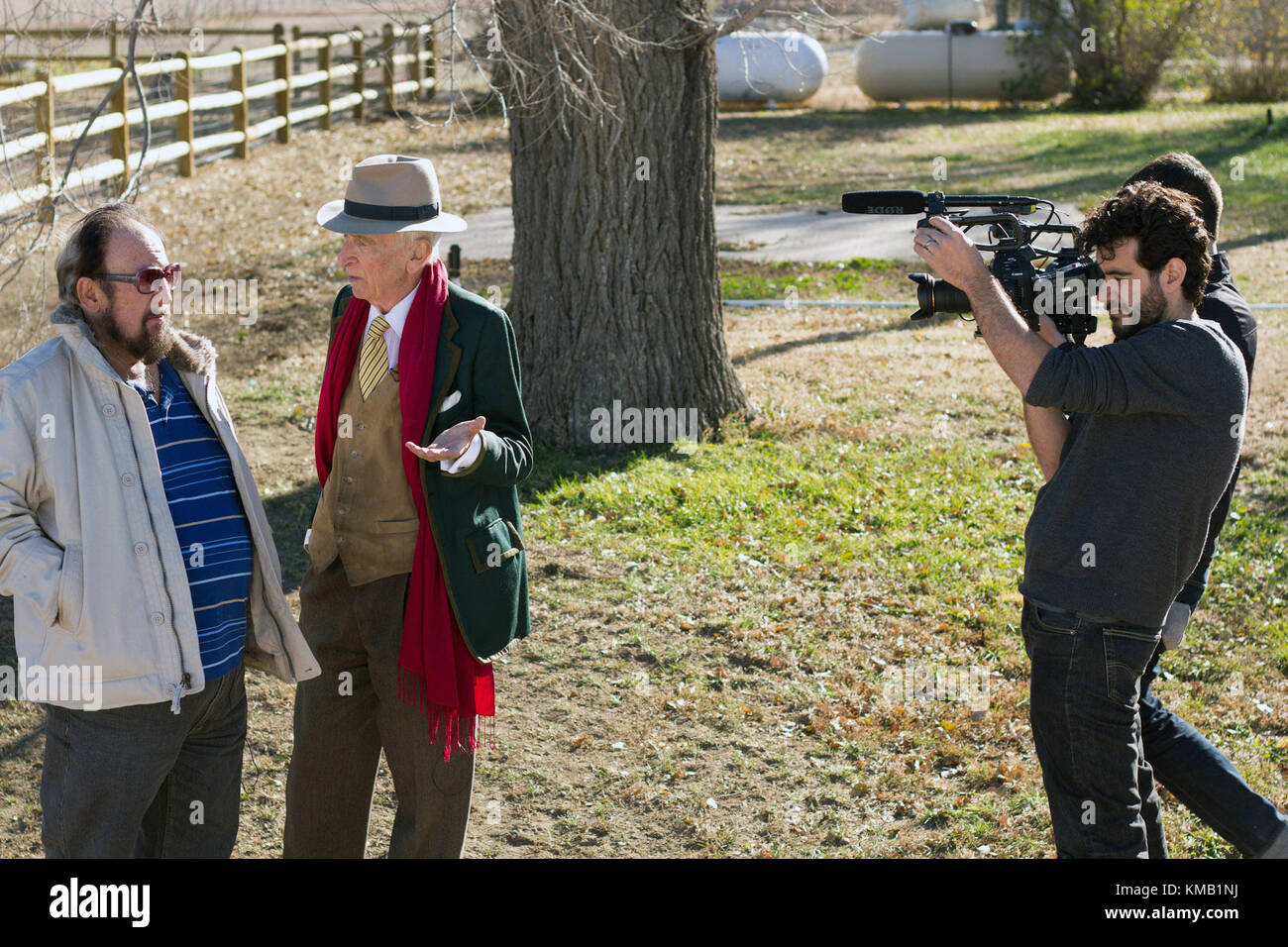 VOYEUR, Gerald Foos (left), Gay Talese (scarf), 2017. ph: Cris Moris ...