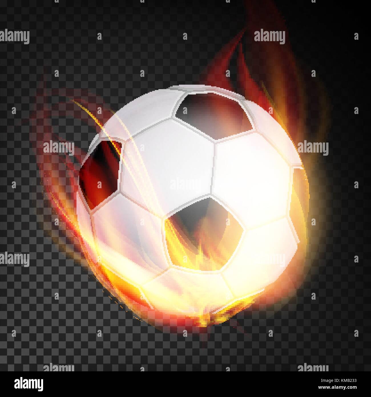 Burning soccer ball on stadium hi-res stock photography and images - Alamy