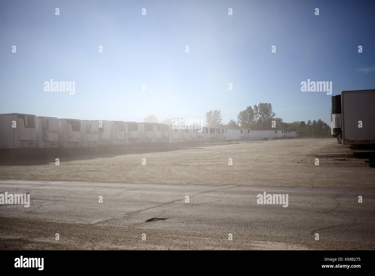 Cargo containers, parking lot hi-res stock photography and images - Alamy