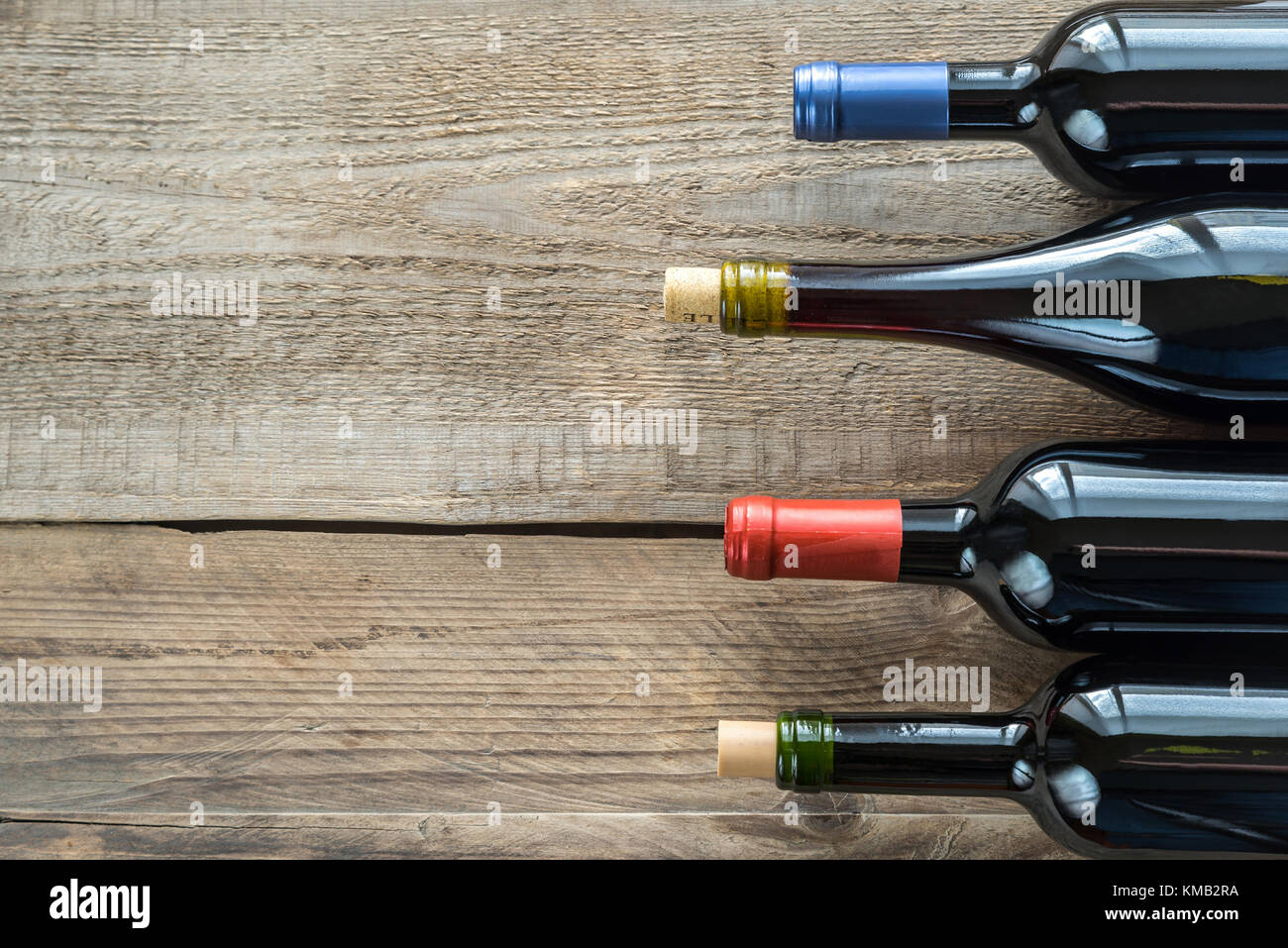 Bottles with red wine Stock Photo - Alamy