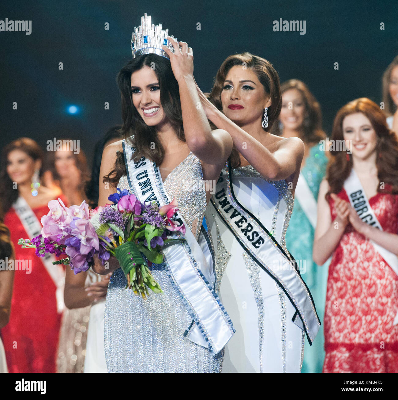 DORAL, FL - JANUARY 25: Paulina Vega, Miss Colombia 2014 is crowned the ...
