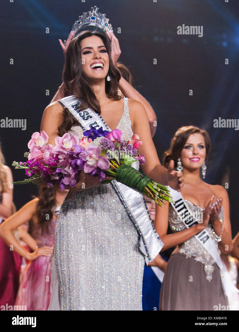 DORAL, FL - JANUARY 25: Paulina Vega, Miss Colombia 2014 is crowned the ...