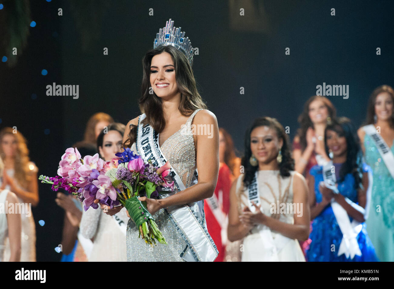 DORAL, FL - JANUARY 25: Paulina Vega, Miss Colombia 2014 is crowned the ...