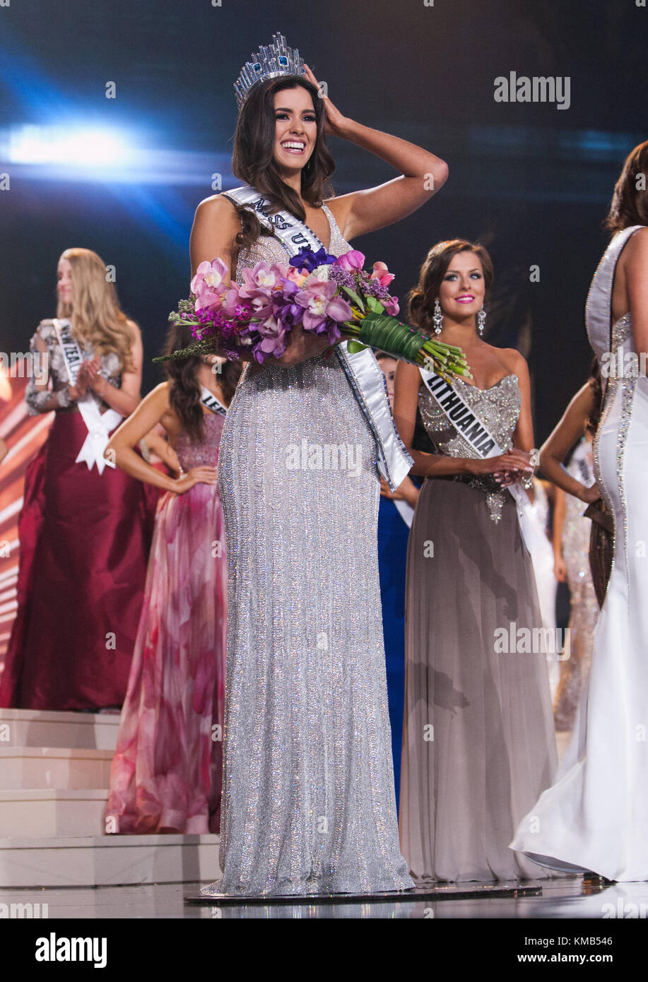 DORAL, FL - JANUARY 25: Paulina Vega, Miss Colombia 2014 is crowned the ...