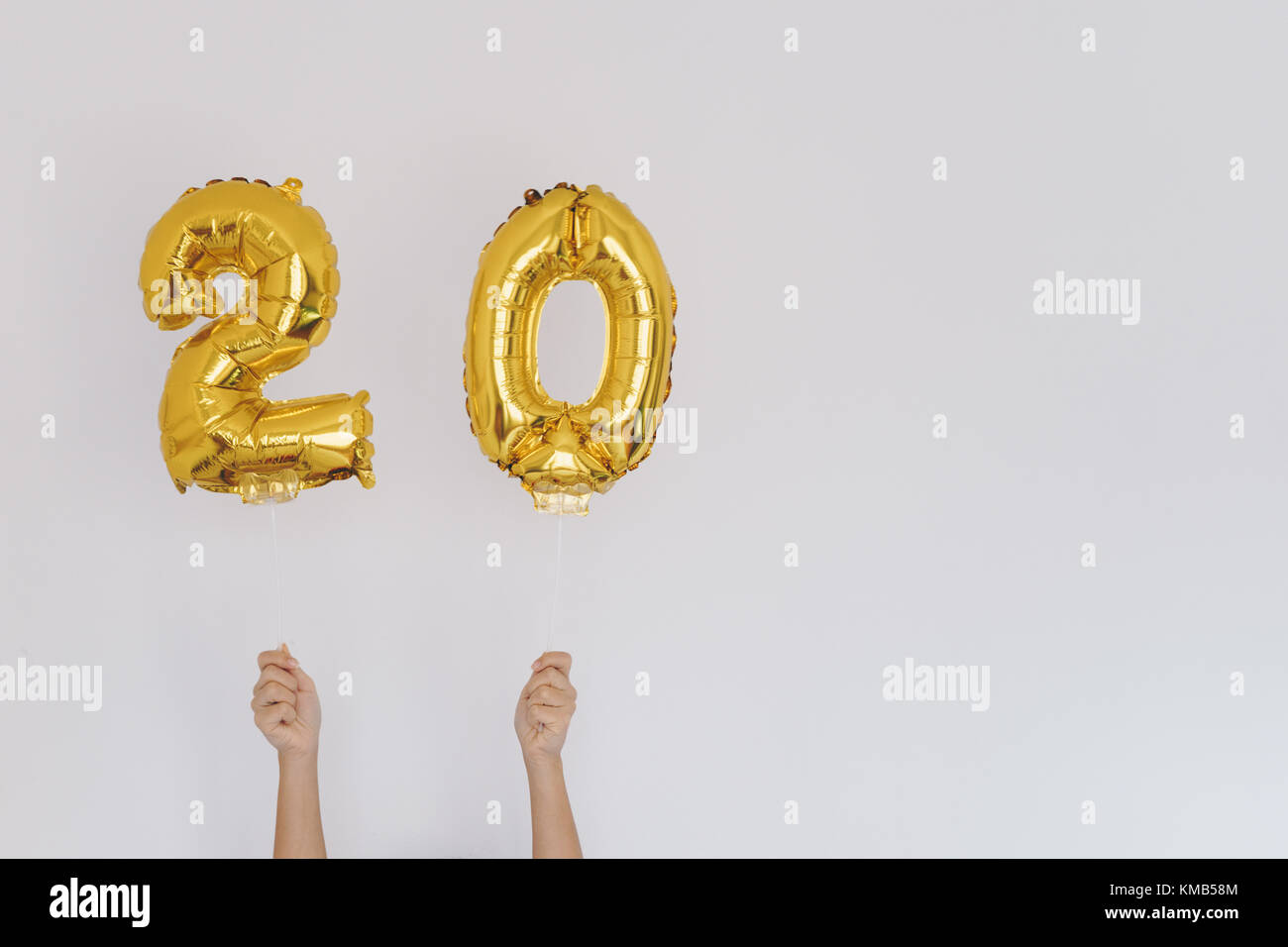 Number 20 golden balloons hi-res stock photography and images - Alamy