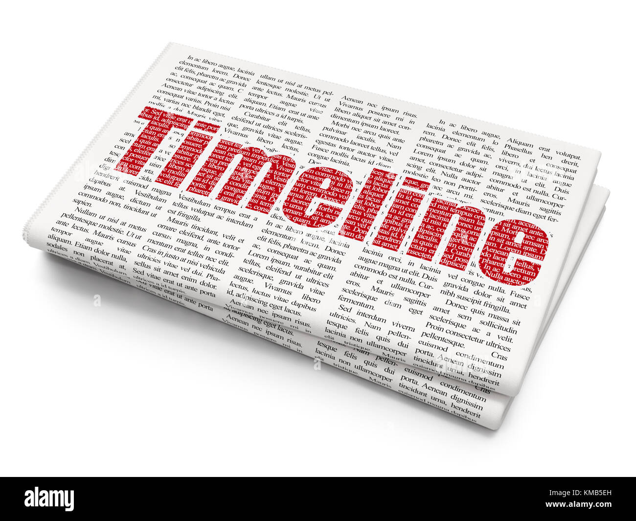 Timeline concept: Timeline on Newspaper background Stock Photo - Alamy