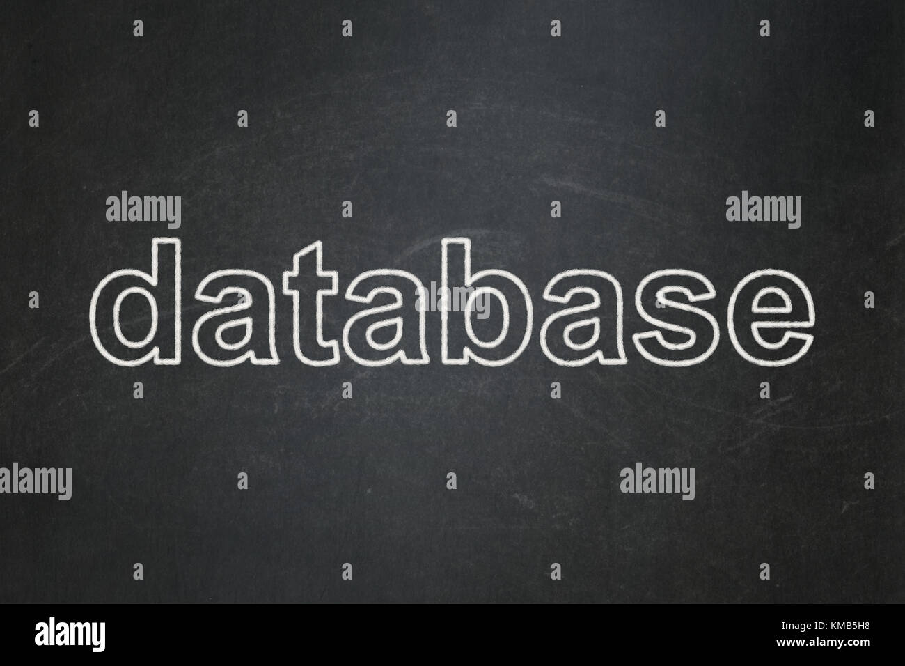 Software concept: Database on chalkboard background Stock Photo - Alamy