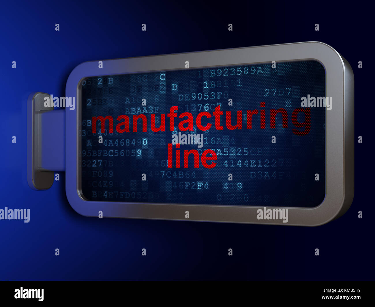 Manufacuring concept: Manufacturing Line on billboard background Stock ...