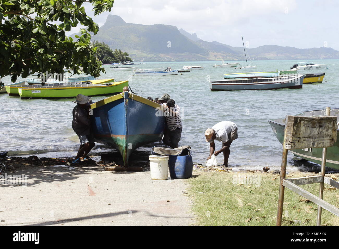 Mahebourg is known for its lagoon hi-res stock photography and images ...