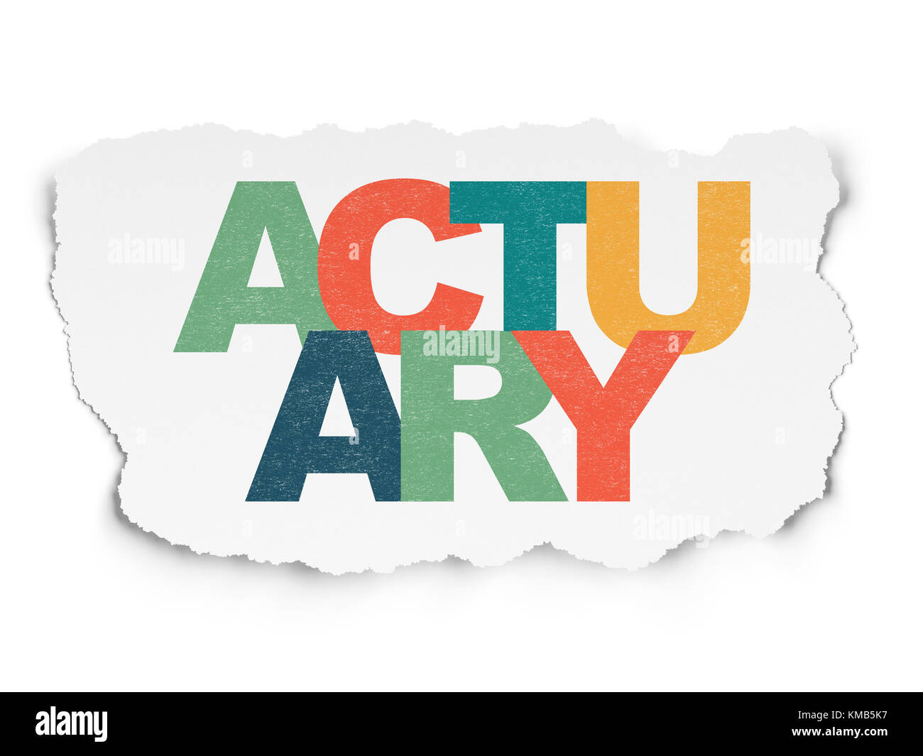 Insurance concept: Actuary on Torn Paper background Stock Photo - Alamy