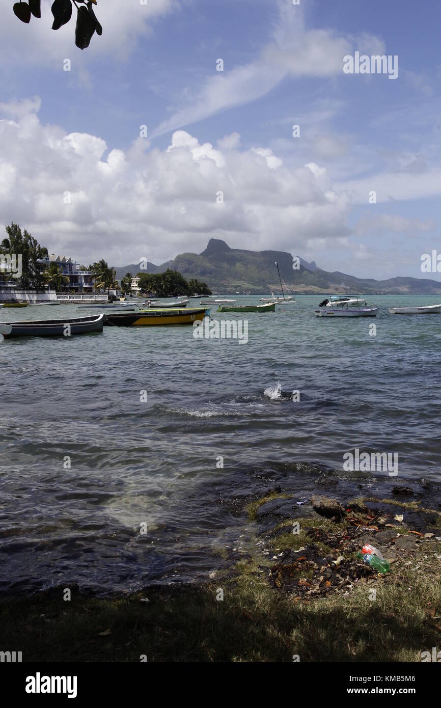 Mahebourg is considered to be the main village of hi-res stock ...