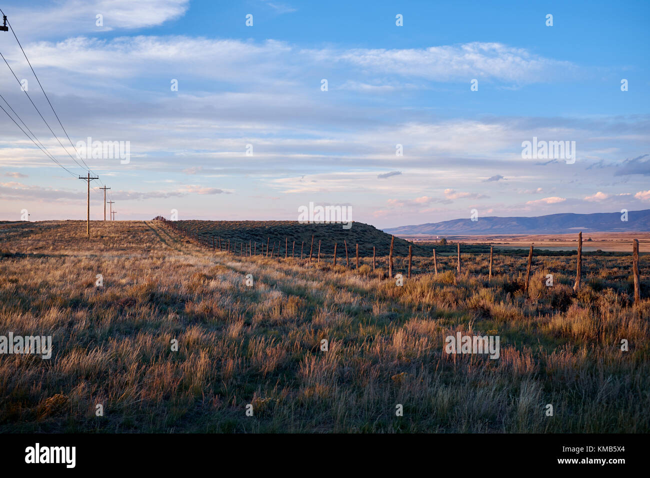Power poles fence hi-res stock photography and images - Alamy