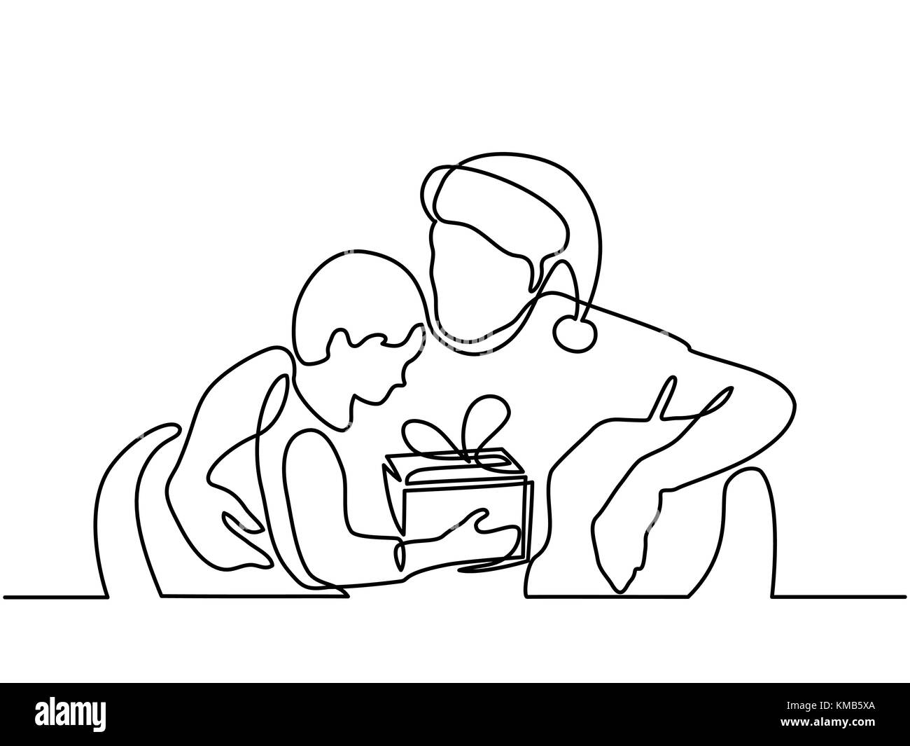 Happy father son drawing Cut Out Stock Images & Pictures - Alamy