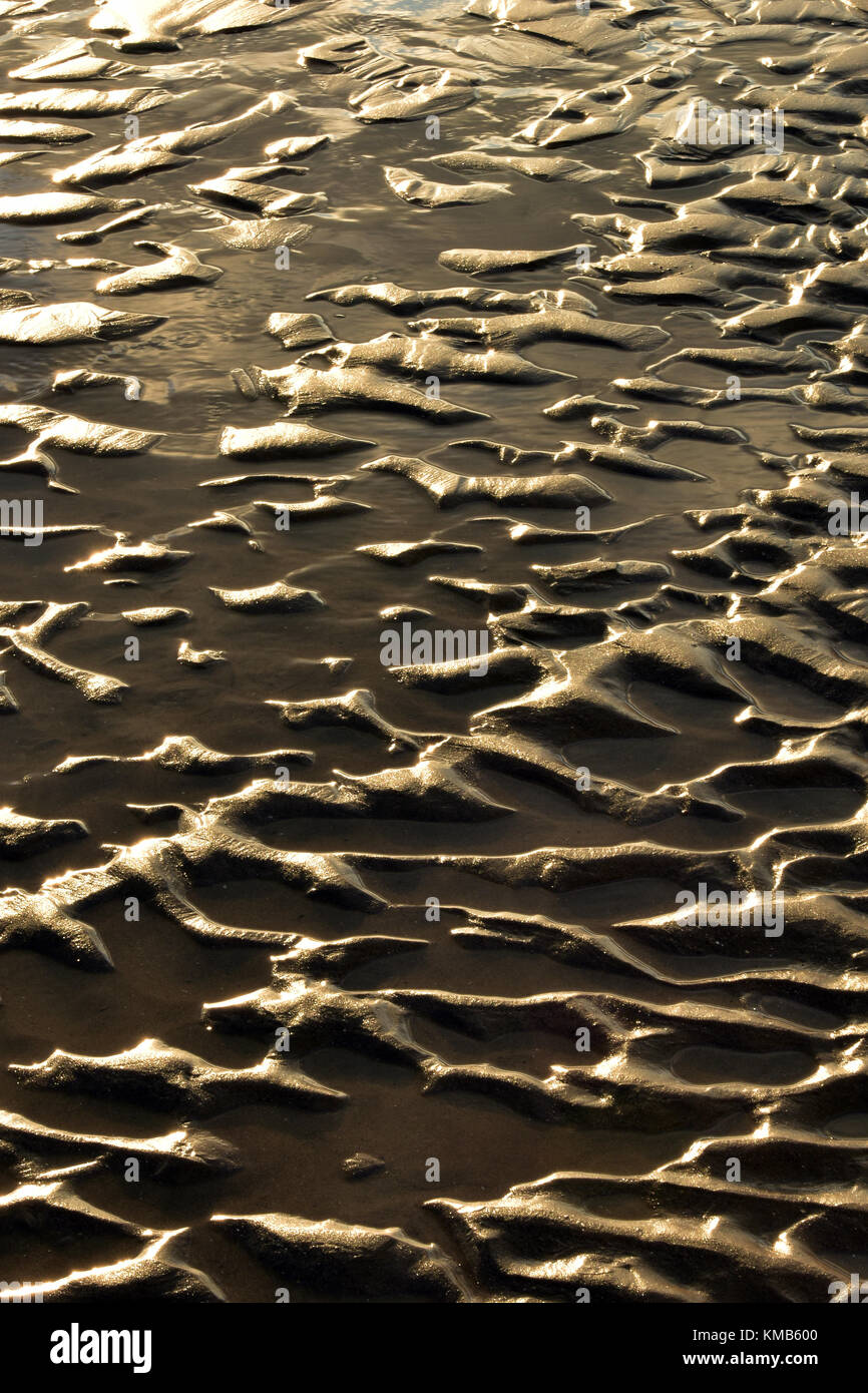Wet shoreline patterns hi-res stock photography and images - Alamy