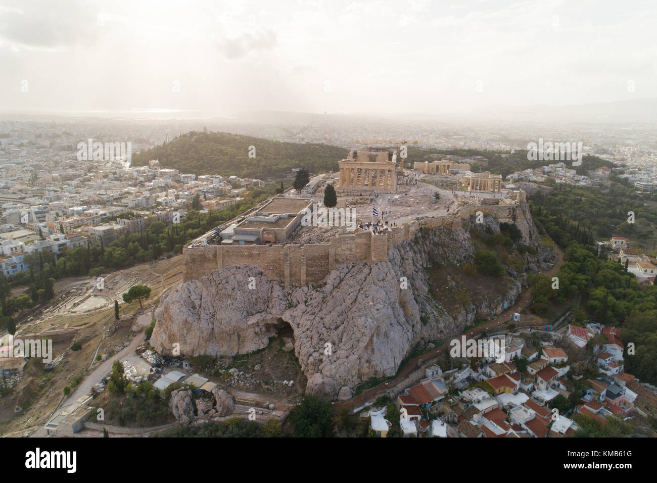 Acropolis of Athens ancient citadel in Greece Stock Photo - Alamy
