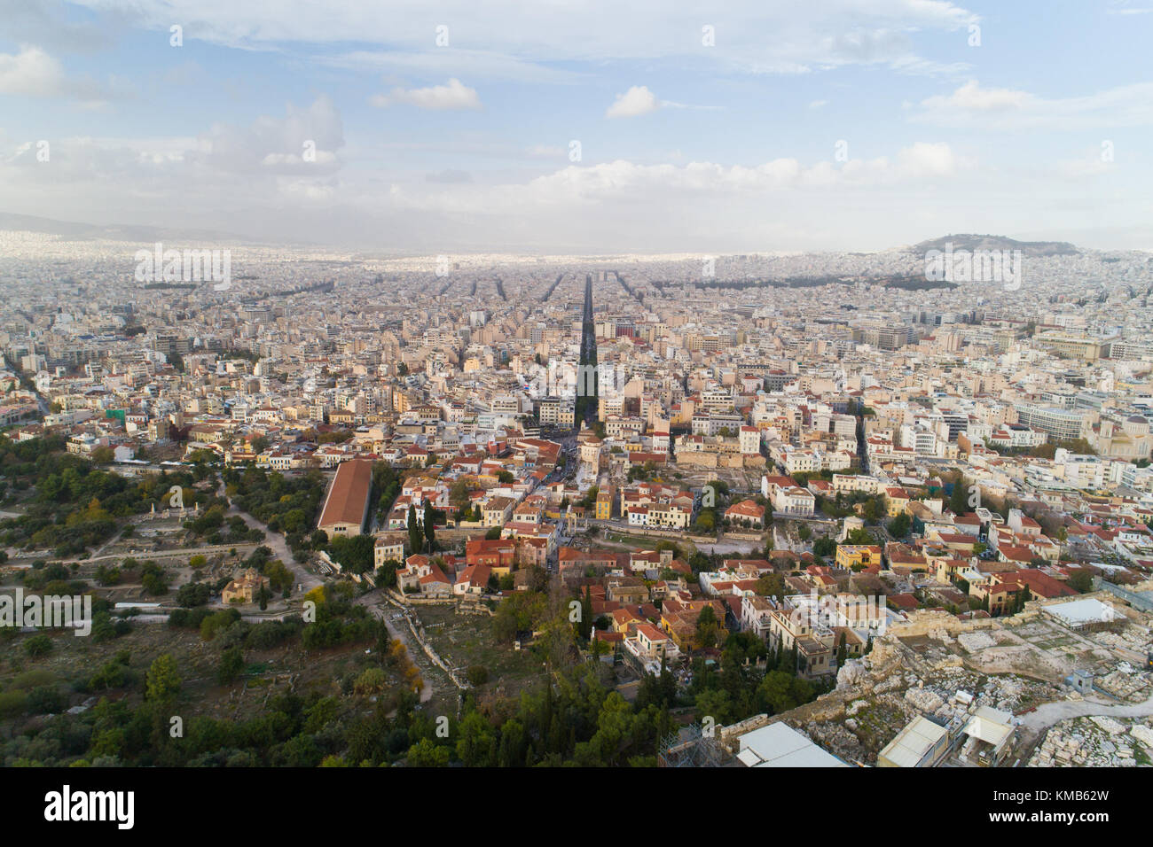 Agora athens aerial hi-res stock photography and images - Alamy