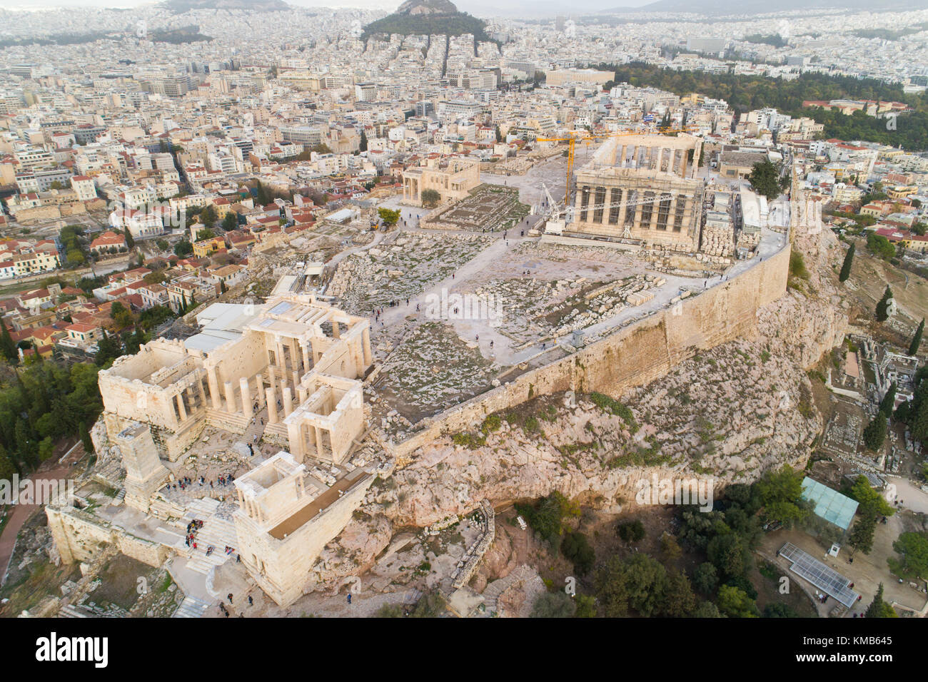 Acropolis of Athens ancient citadel in Greece Stock Photo - Alamy