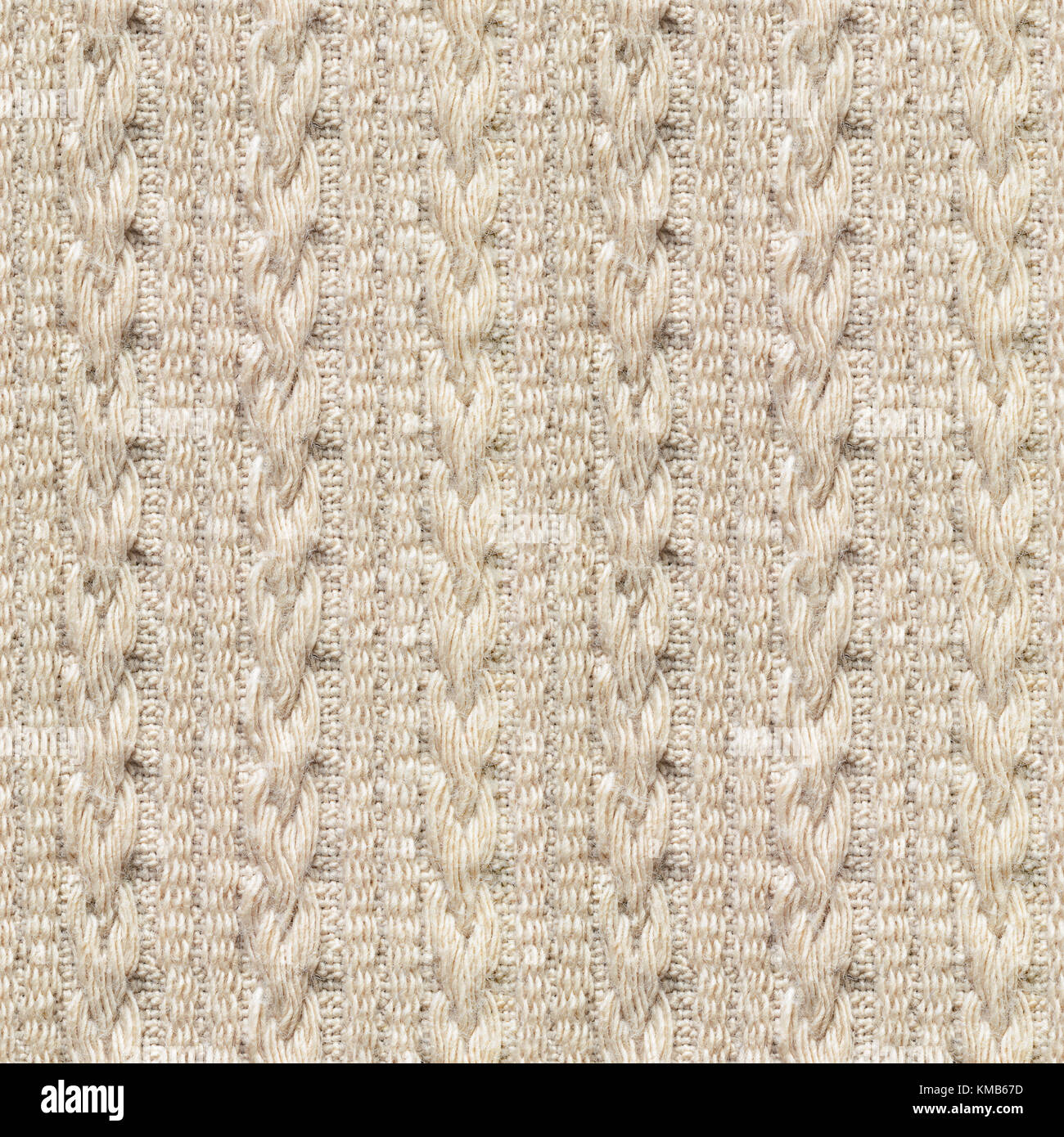 Seamless Beige Knitwear Fabric Texture with Pigtails. Repeating Machine ...